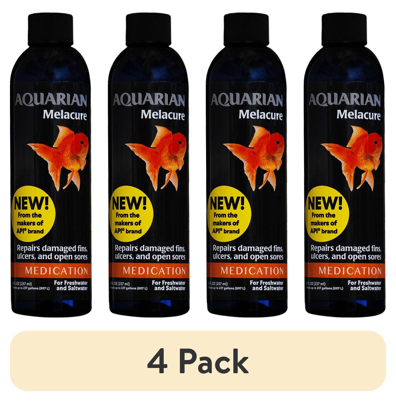 (4 pack) Aquarian Melacure Remedy, 8 oz. Bottle - Walmart.com