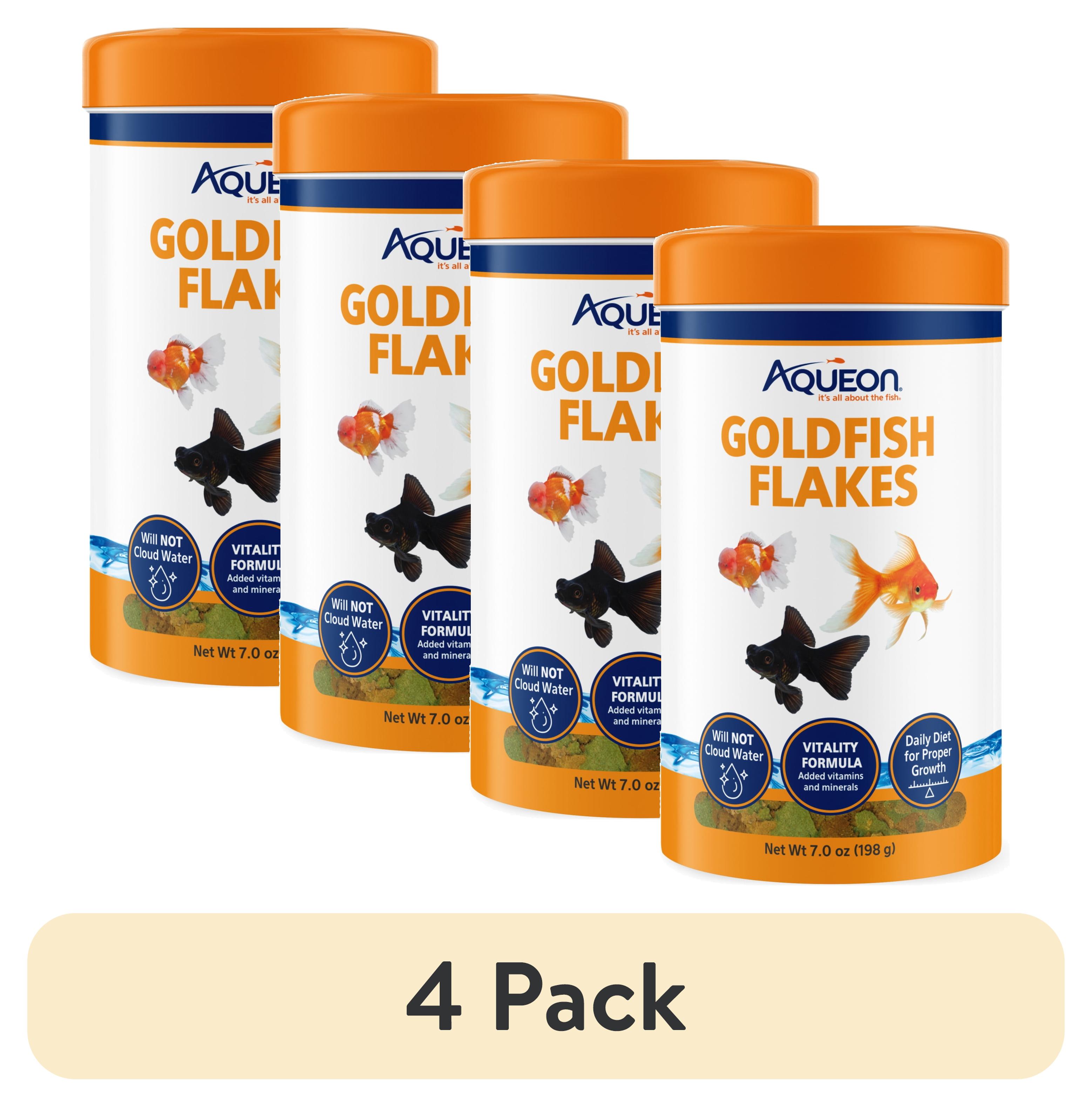 (4 pack) Aqueon Goldfish Food Flakes 7 Ounces - Walmart.com
