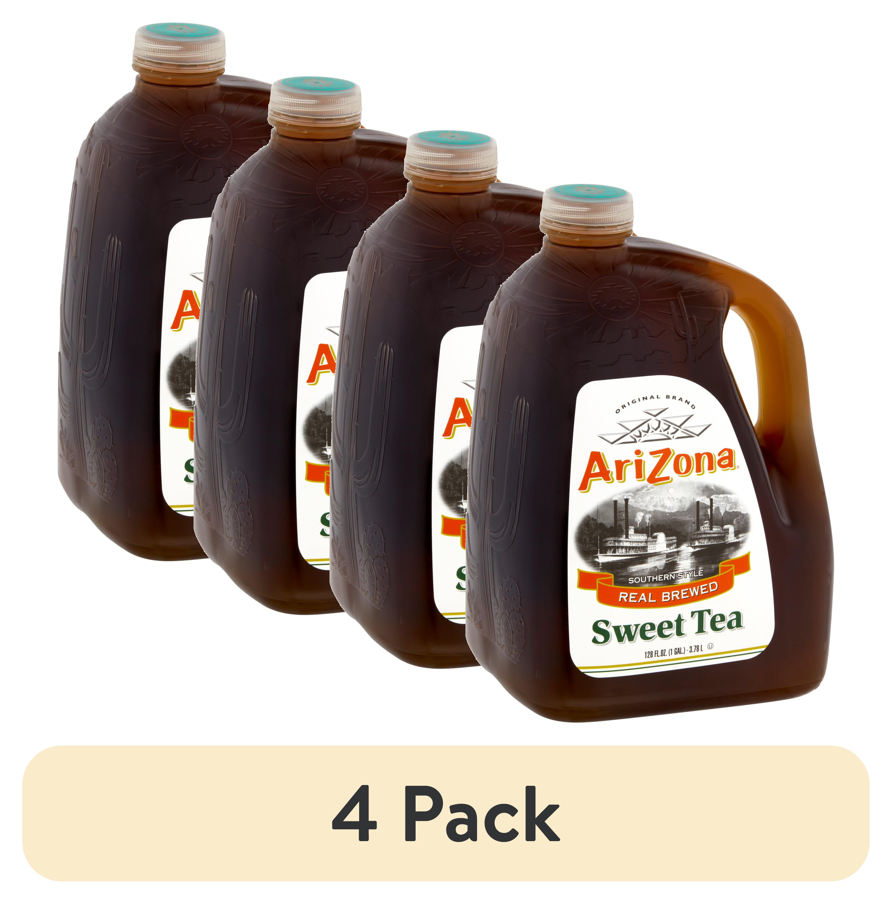 (4 pack) AriZona Southern Style Real Brewed Sweet Tea, 128 fl oz ...
