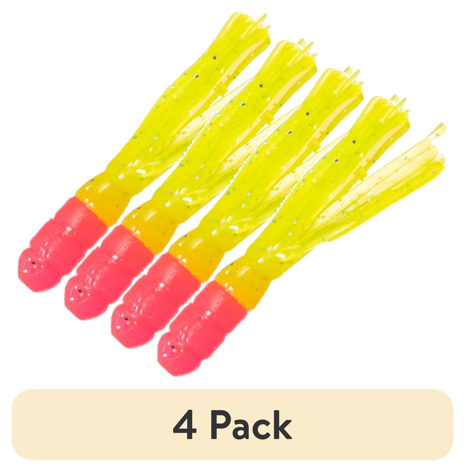 (4 pack) Arkie Lures Solid Body Fishing Tube, Color Electric Chicken ...