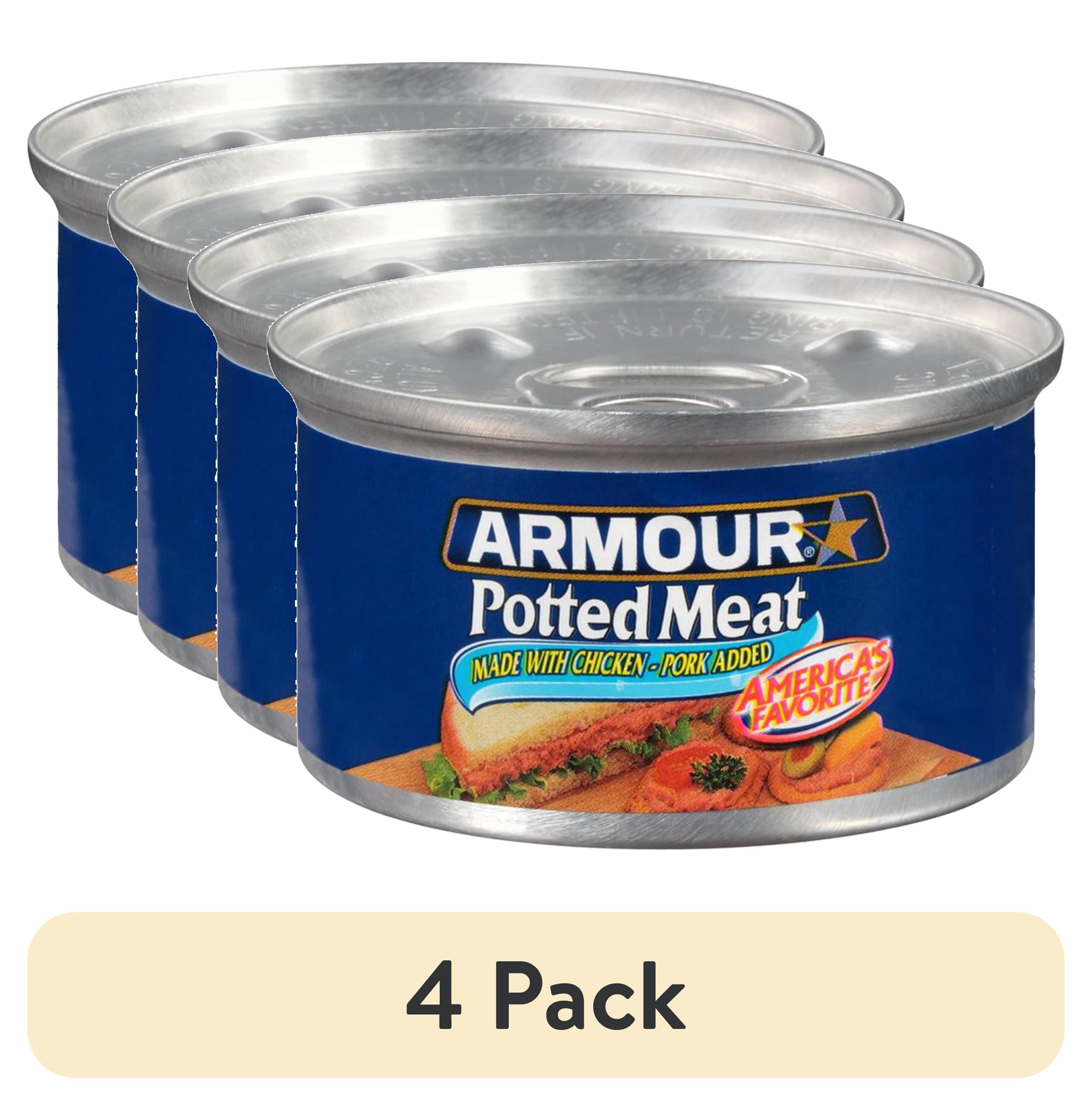 (4 pack) Armour Chicken & Pork Potted Meat 3 oz Can - Walmart.com