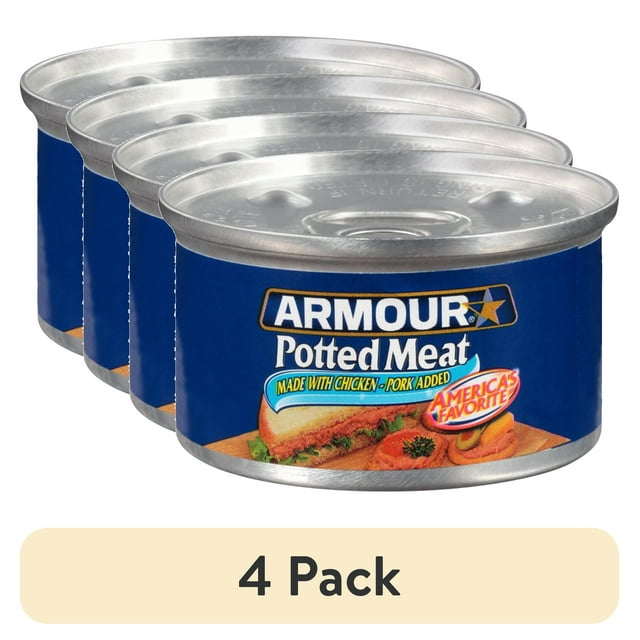 (4 pack) Armour Chicken & Pork Potted Meat 3 oz Can - Walmart.com