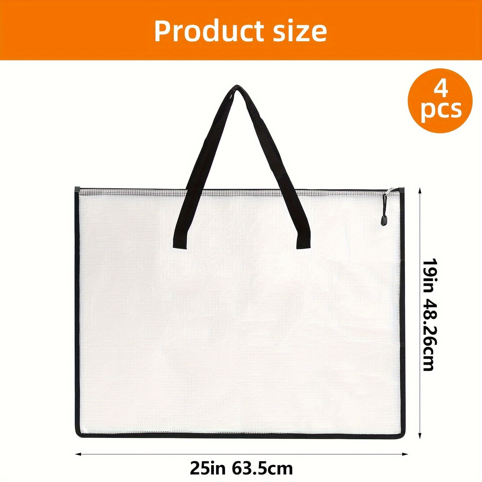 4 pack Art Portfolio Bags, art storage, Folder for Artwork, Posters ...