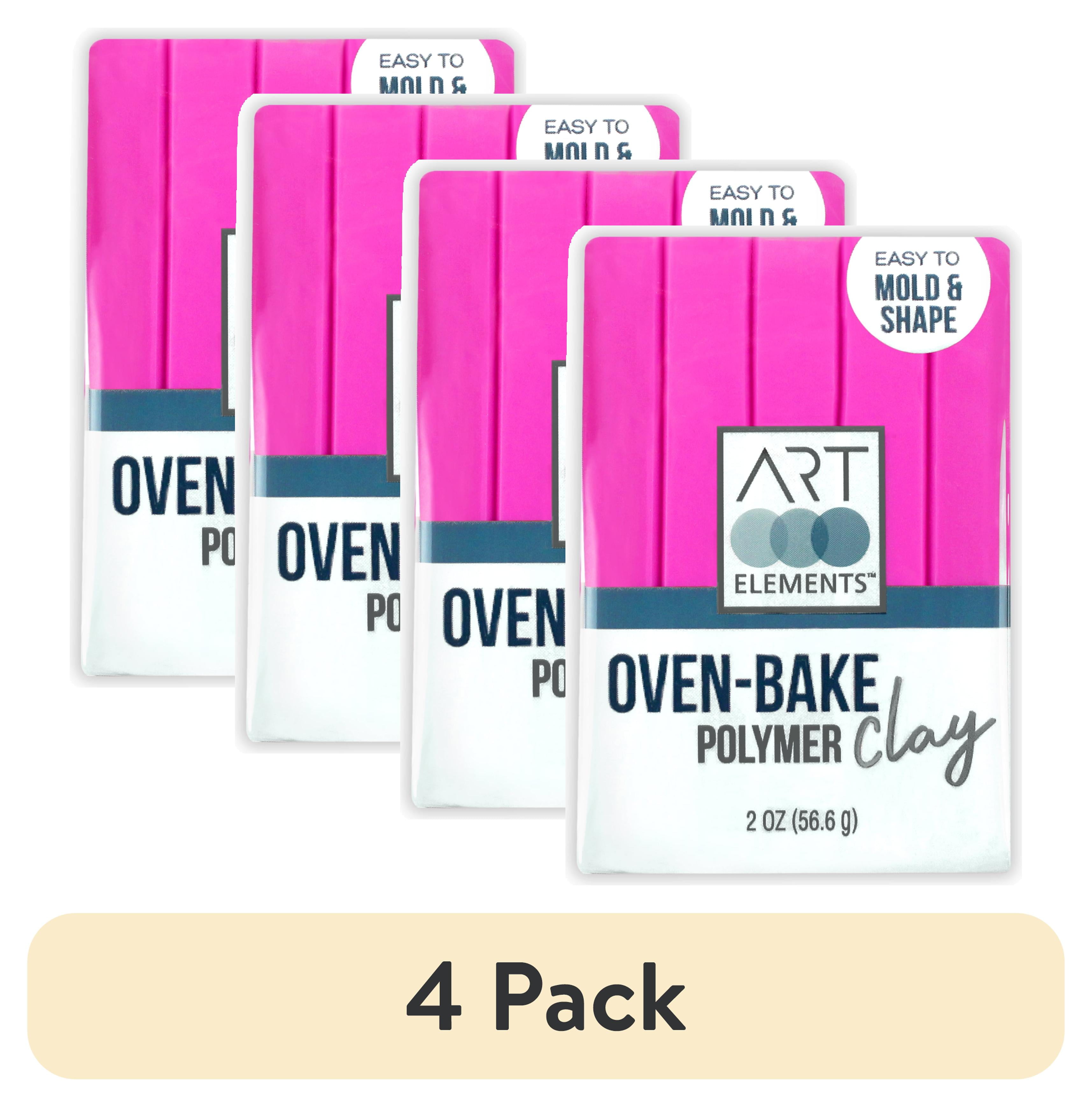 (4 pack) ArtSkills - Art Elements Oven Bake Polymer Clay, 2oz, Magenta ...
