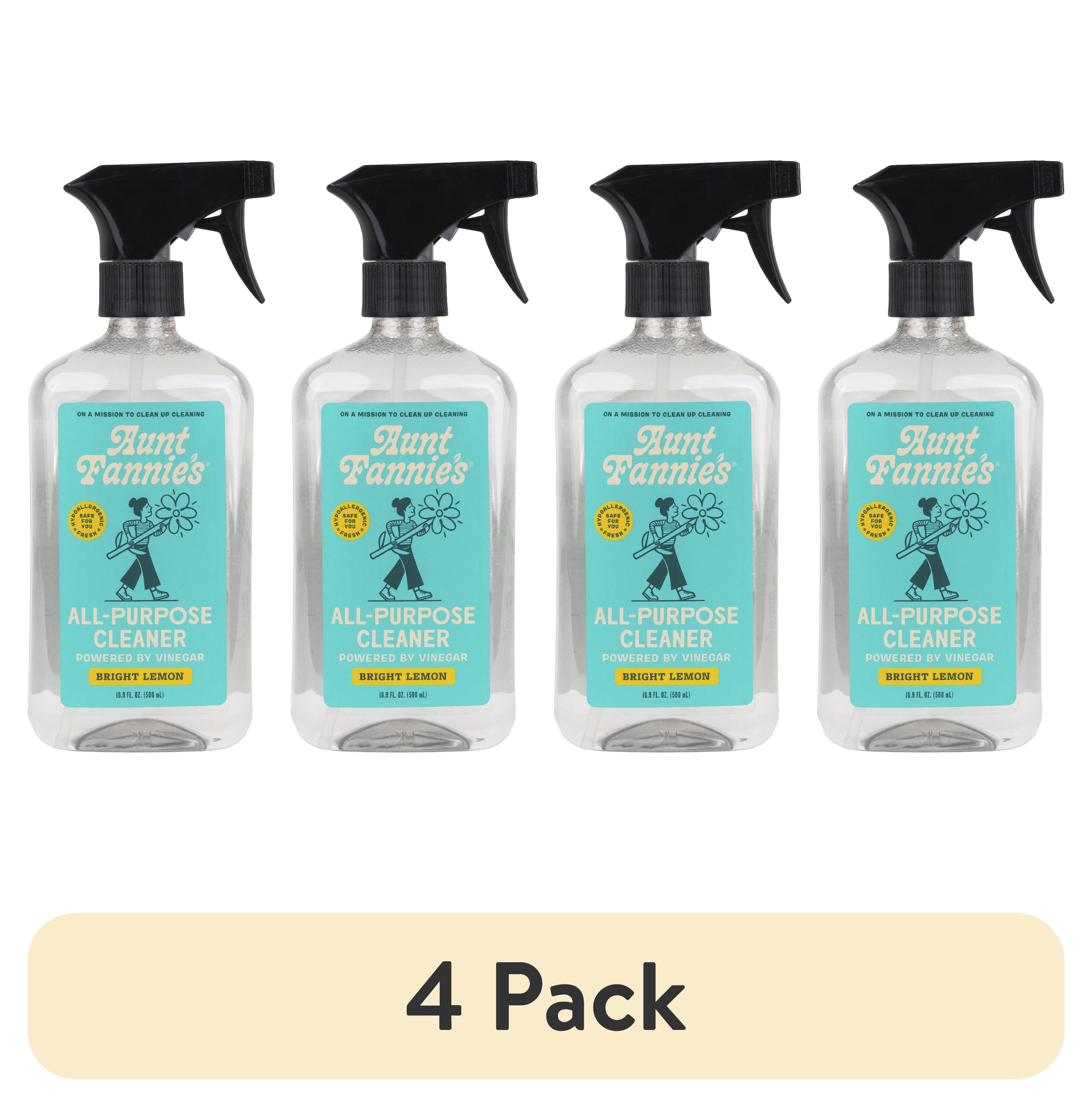 (4 pack) Aunt Fannie's All-Purpose Cleaning Vinegar Spray, Lemon, 16.9 ...