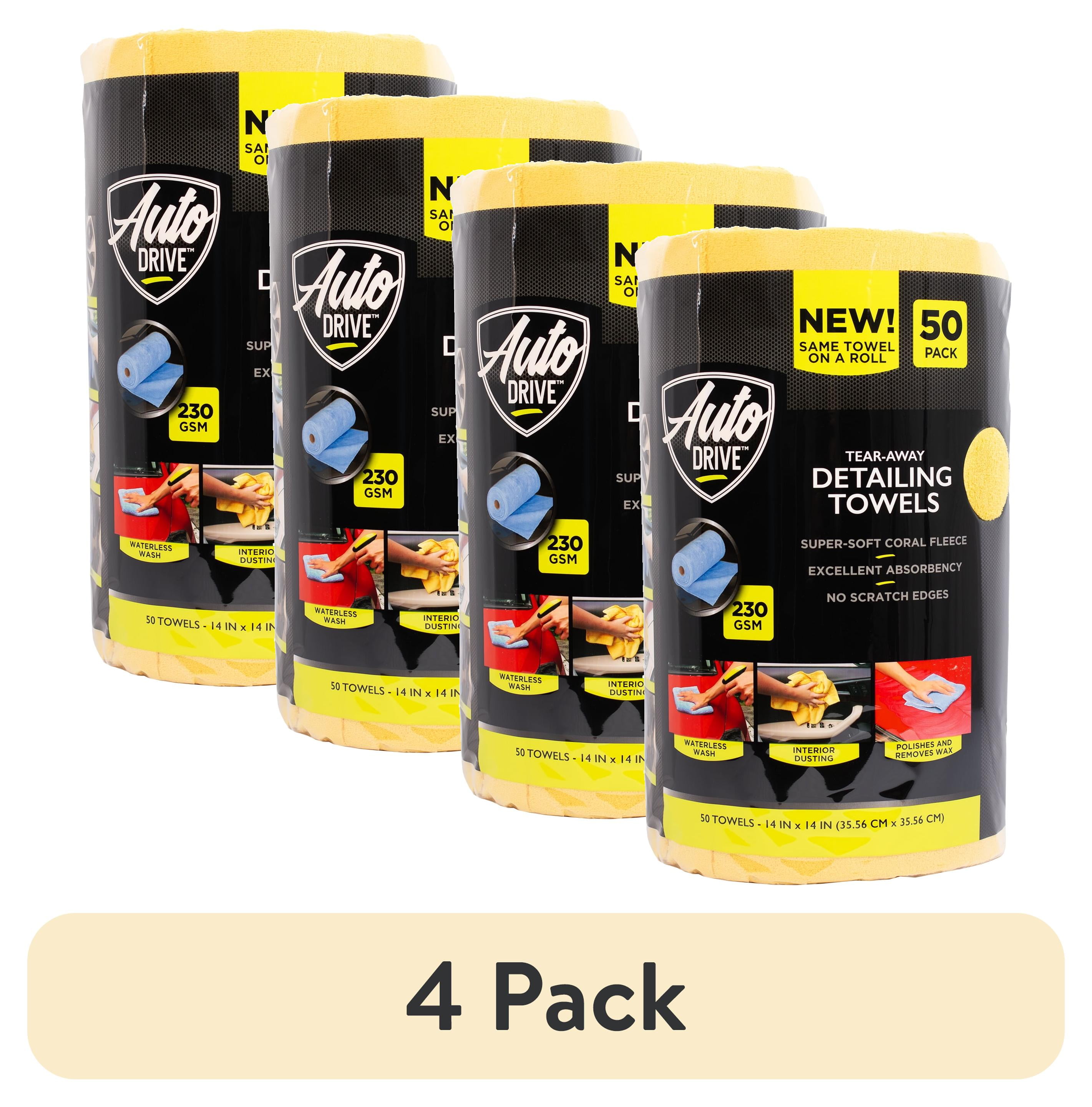 Auto Drive Microfiber Cleaning Towels - Lint-Free Detailing Towels ...