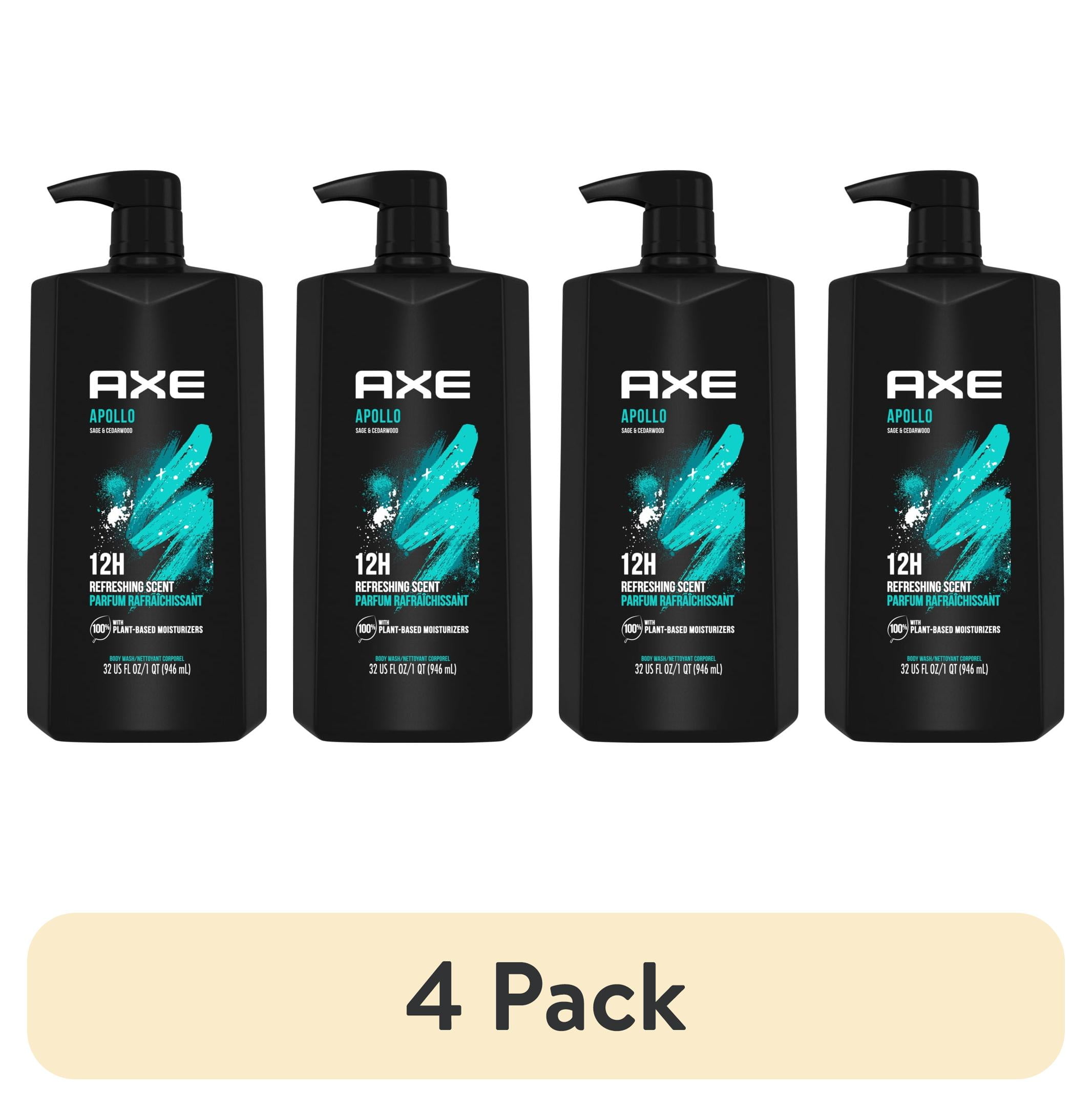 (4 pack) Axe Apollo Refreshing Daily Use Men's Body Wash, Sage and ...