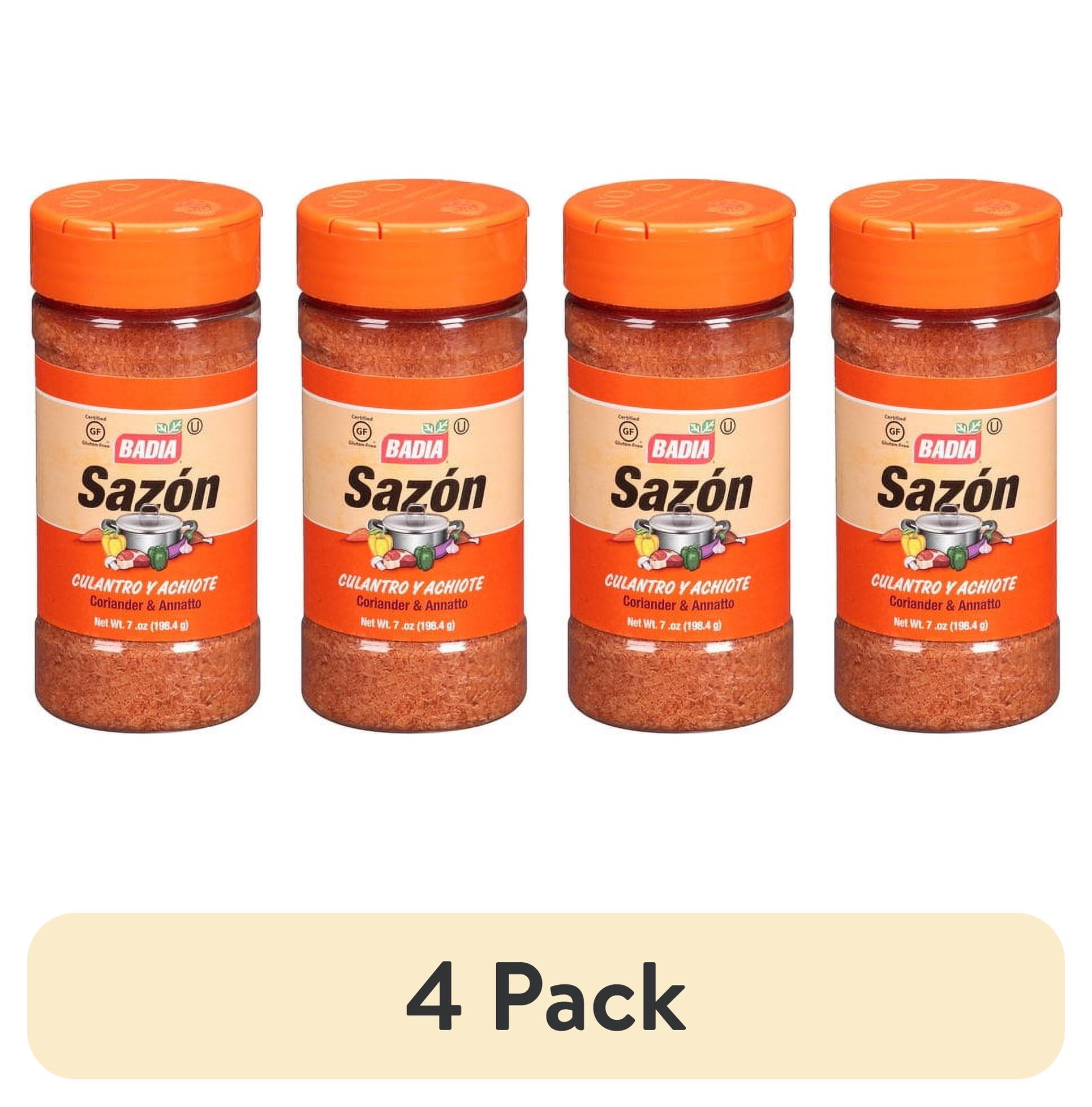 (4 pack) Badia Sazon Coriander & Annatto, 7 oz Bottle - Walmart.com