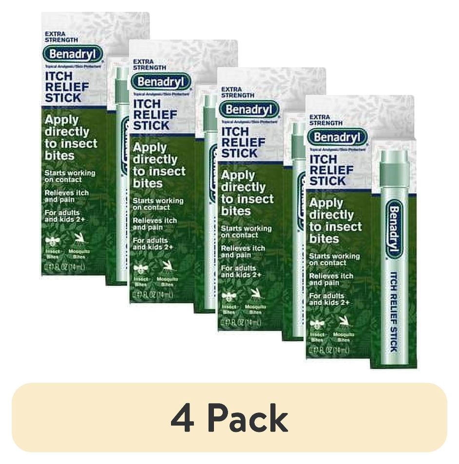 (4 pack) BENADRYL Itch Relief Stick, 0.47 fl oz - Walmart.com