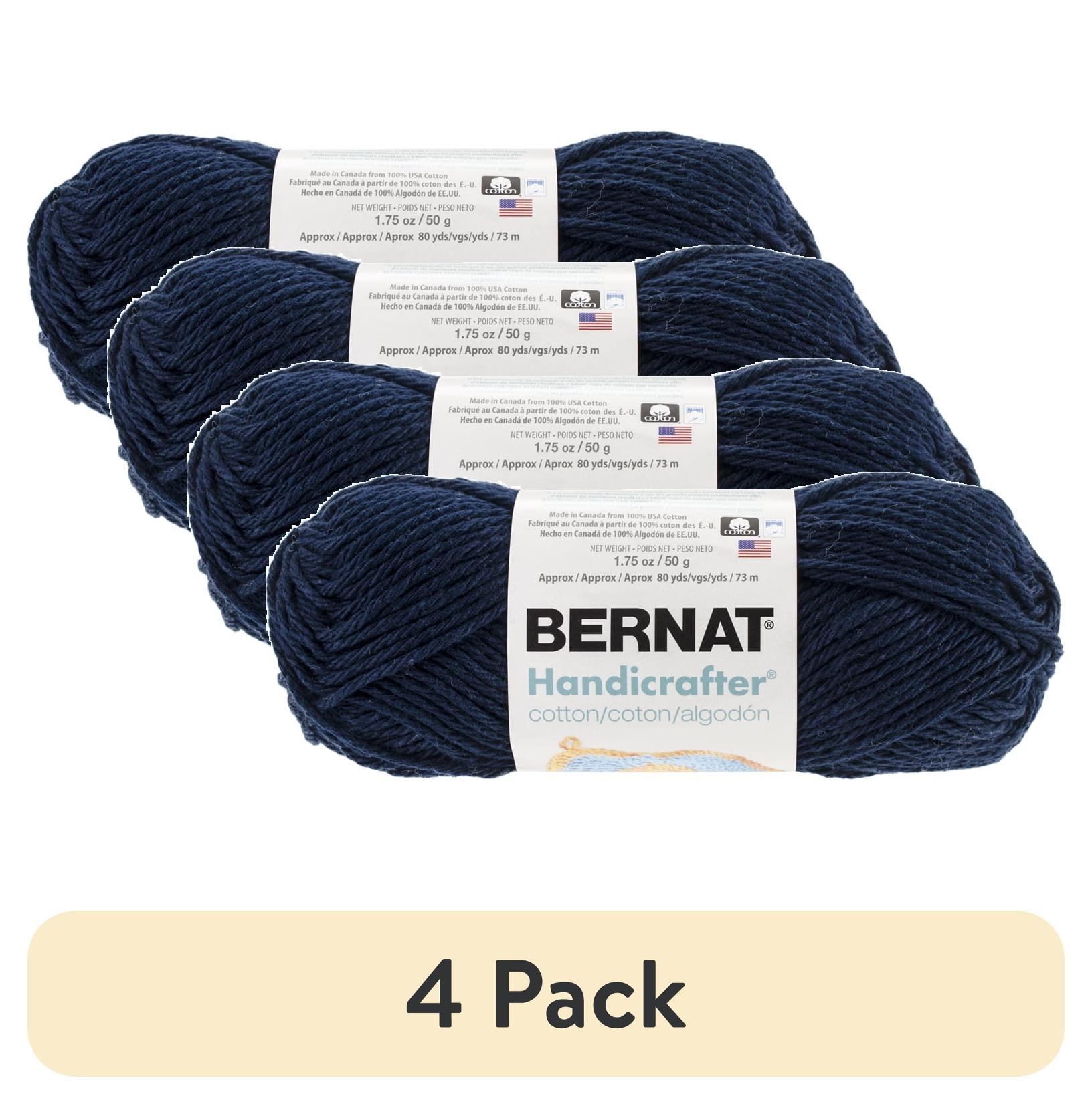 (4 pack) Bernat® Handi Cotton Sb™ #4 Worsted (Medium) Cotton Yarn, Pale ...