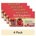 (4 pack) BIGELOW TEA, TEA,RED RASPBERRY 20 BAG - Walmart.com