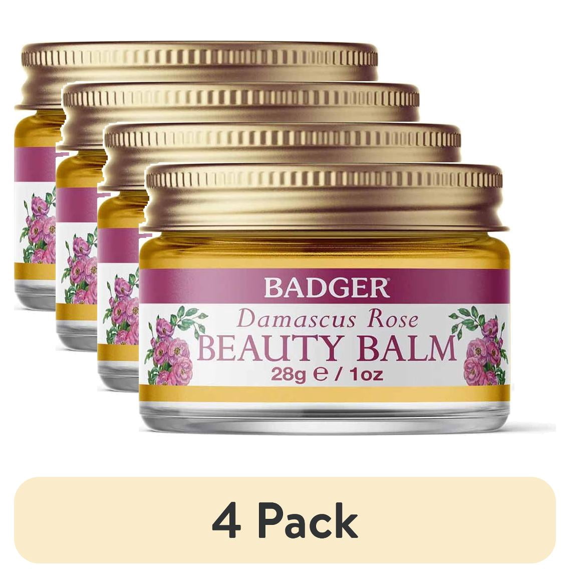 (4 pack) Badger Damascus Rose Beauty Balm, 1 oz - Walmart.com