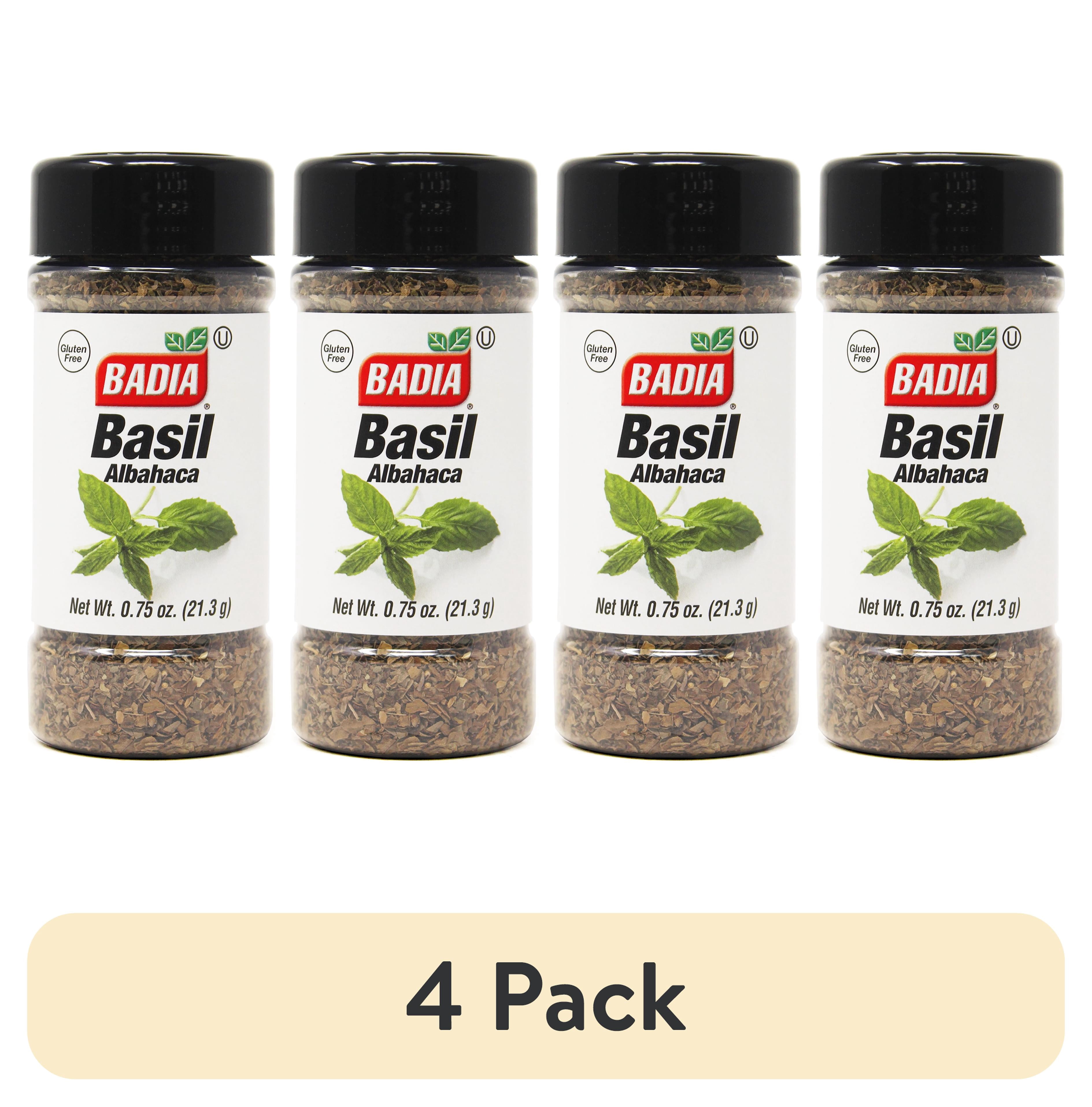(4 pack) Badia Sweet Basil, 14 oz Bottle - Walmart.com