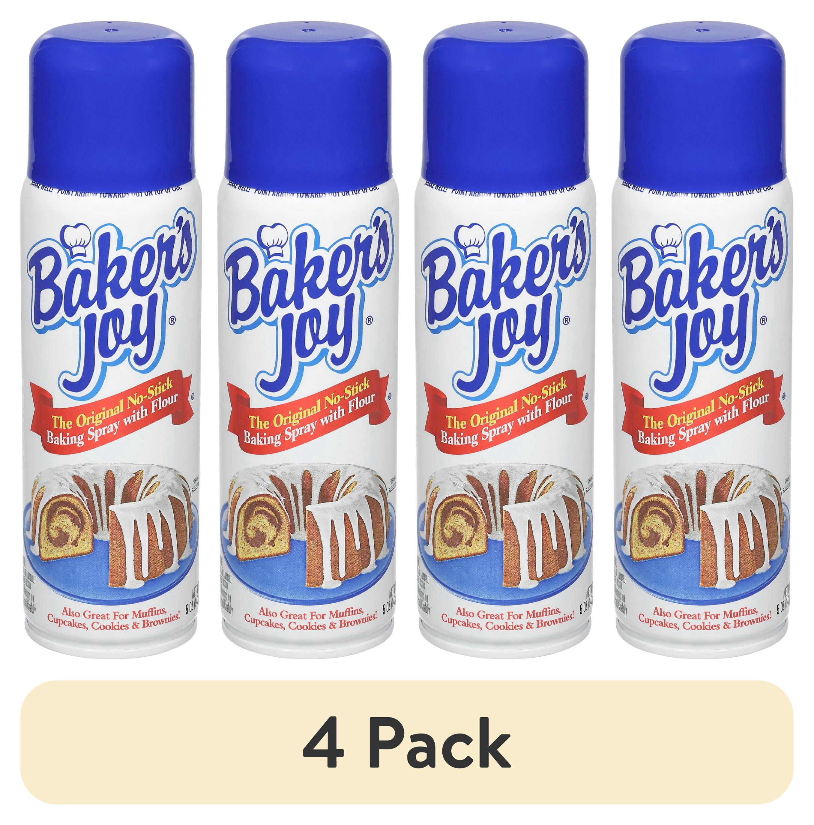 (4 pack) Baker's Joy Baking Spray, The Original No-Stick Baking Spray ...