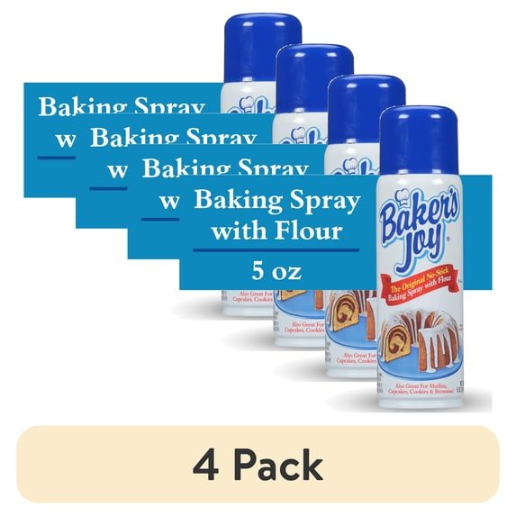 (4 pack) Baker's Joy Baking Spray, The Original No-Stick Baking Spray ...