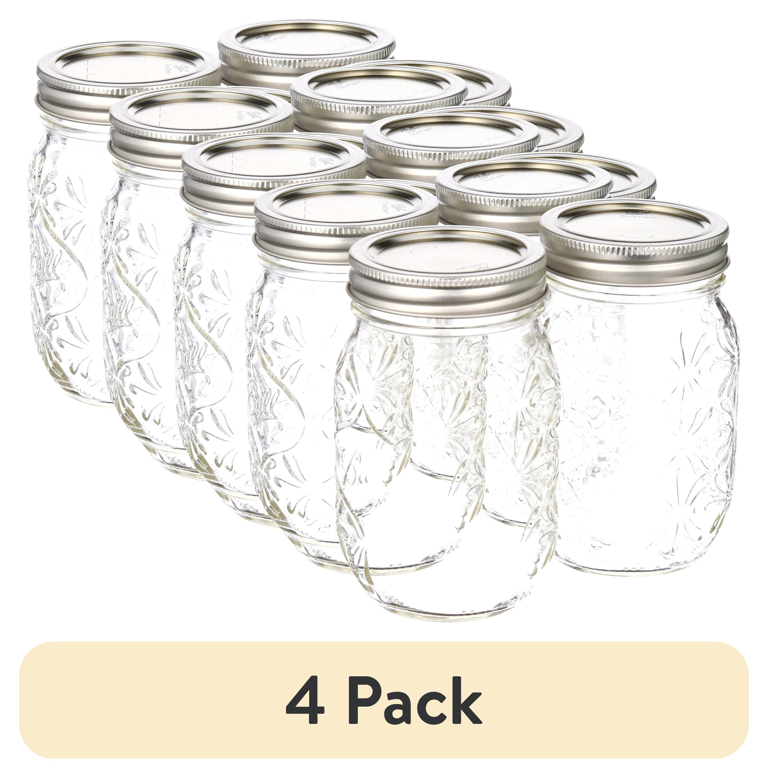 (4 pack) Ball Regular Mouth 16oz Pint 140th Anniversary Keepsake Jars ...