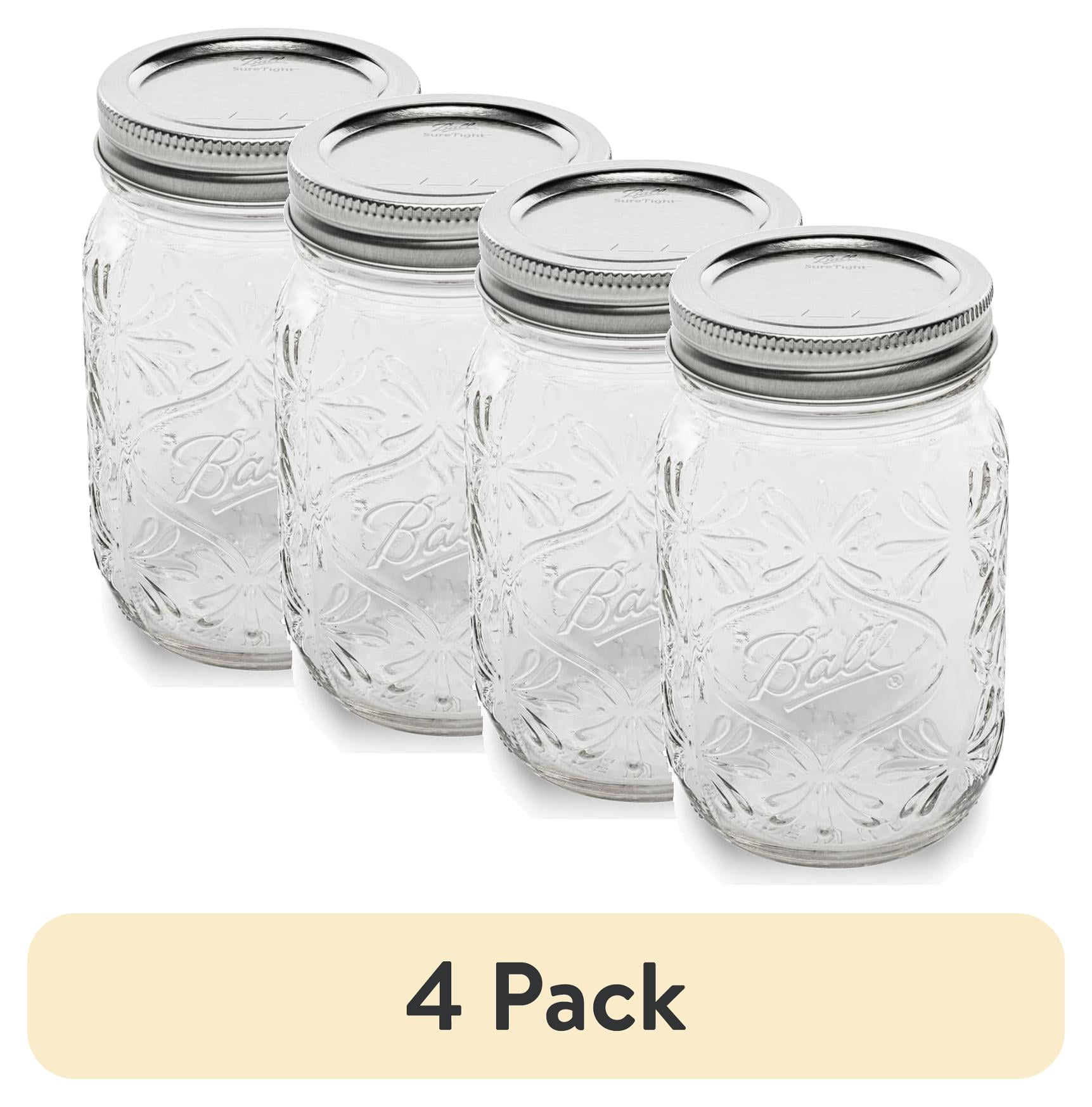 (4 pack) Ball Regular Mouth 16oz Pint 140th Anniversary Keepsake Jars ...