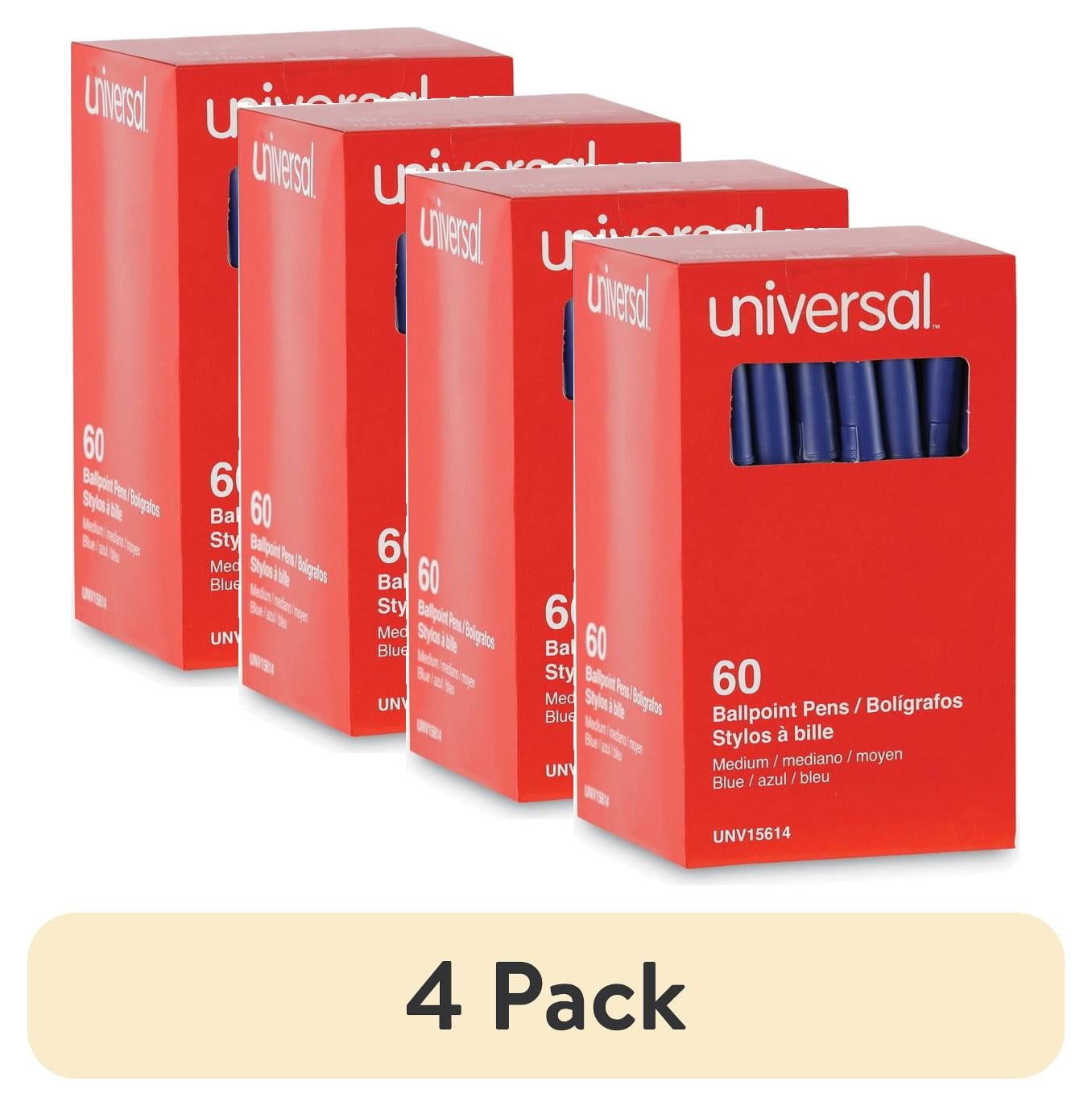 (4 pack) Universal Ballpoint Pen - Walmart.com