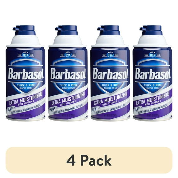 (4 pack) Barbasol Extra Moisturizing With Vitamin E Thick & Rich ...