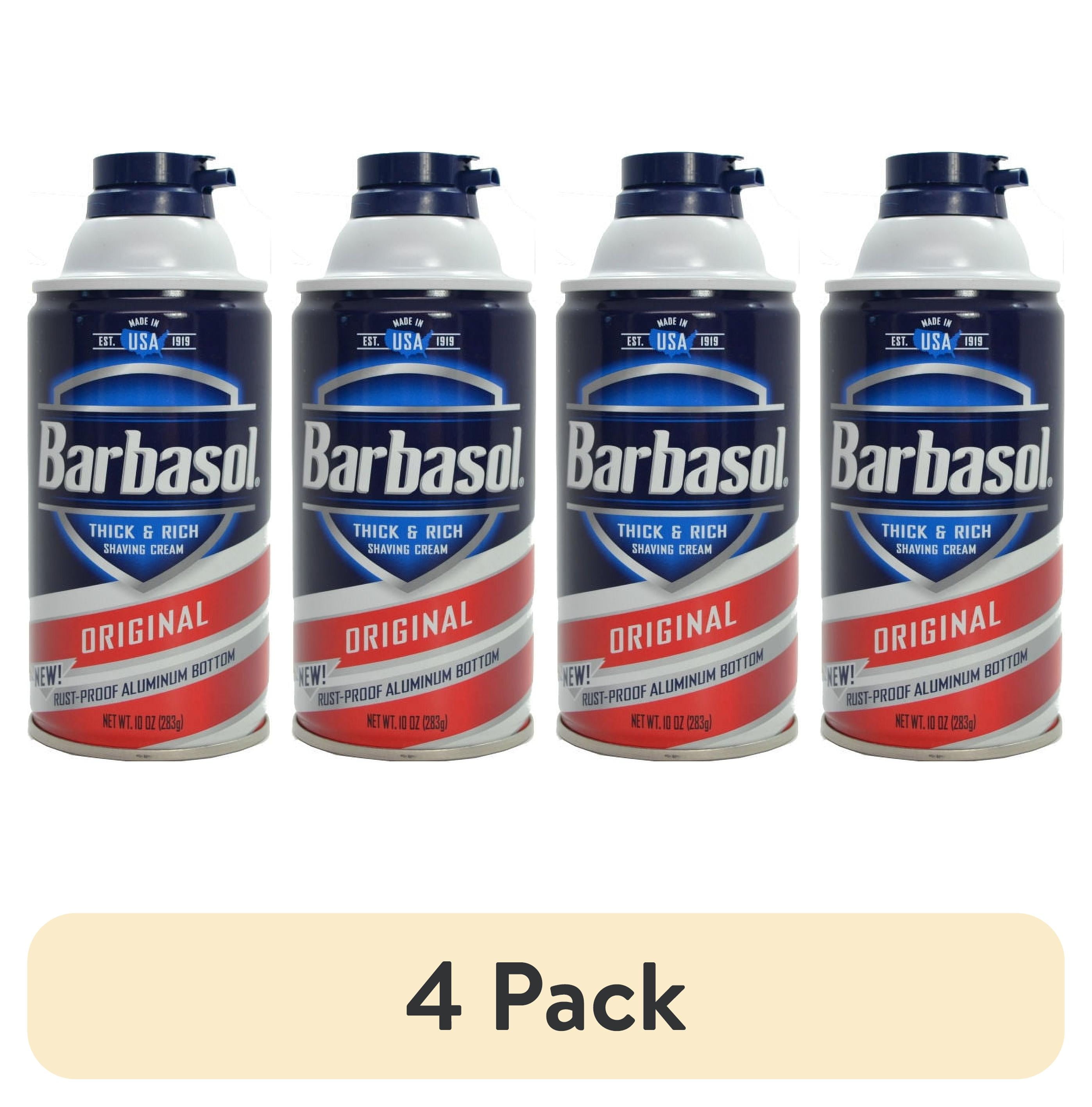 (4 pack) Barbasol, Thick & Rich Shaving Cream, Original - 10oz Each ...