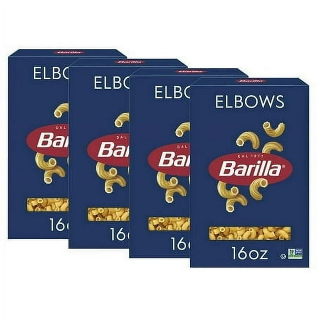 (4 pack) Barilla Classic Non-GMO, Kosher Certified Elbows Pasta, 16 oz ...