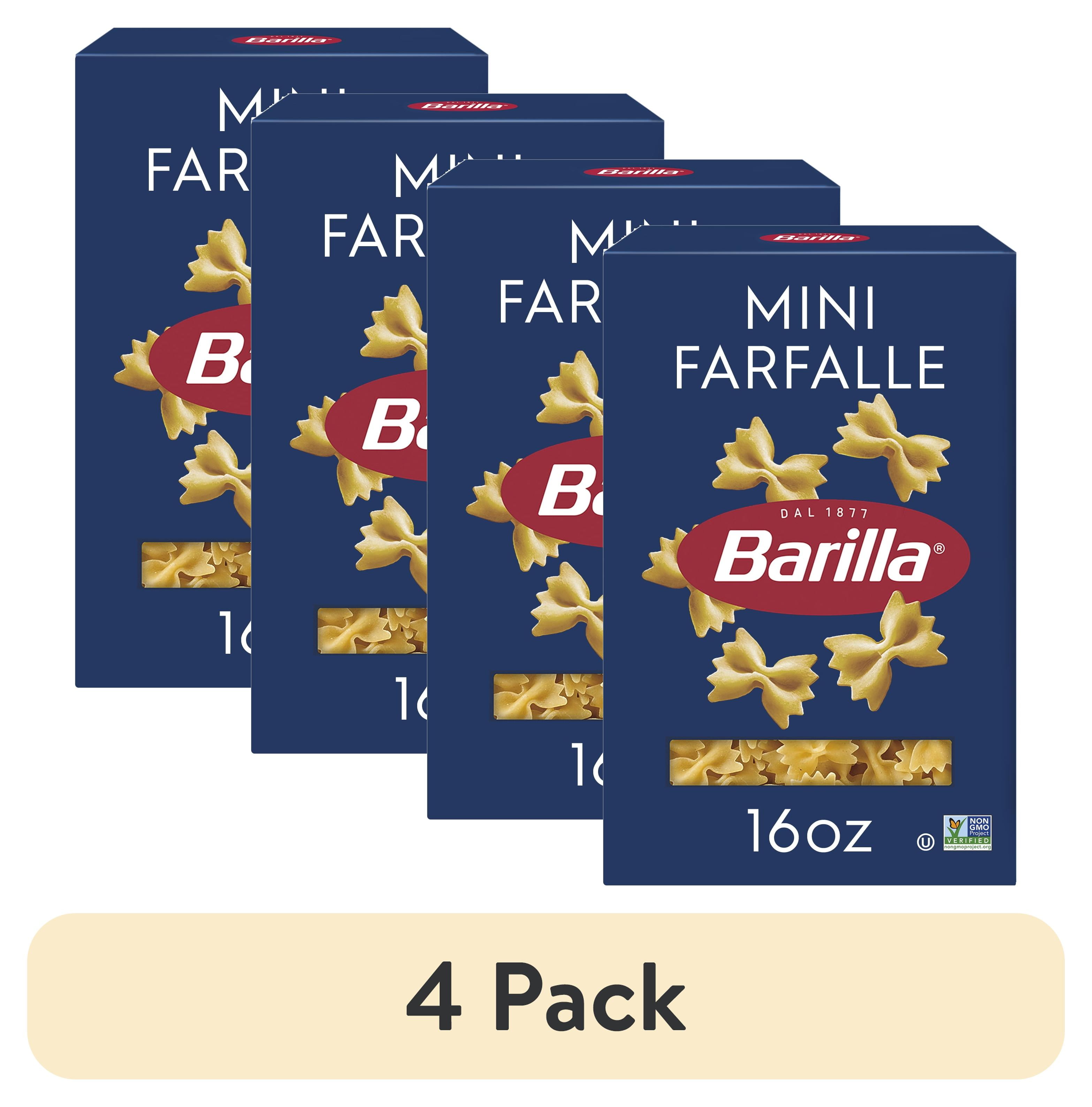 (4 pack) Barilla Classic Non-GMO, Kosher Certified Mini Farfalle Pasta ...