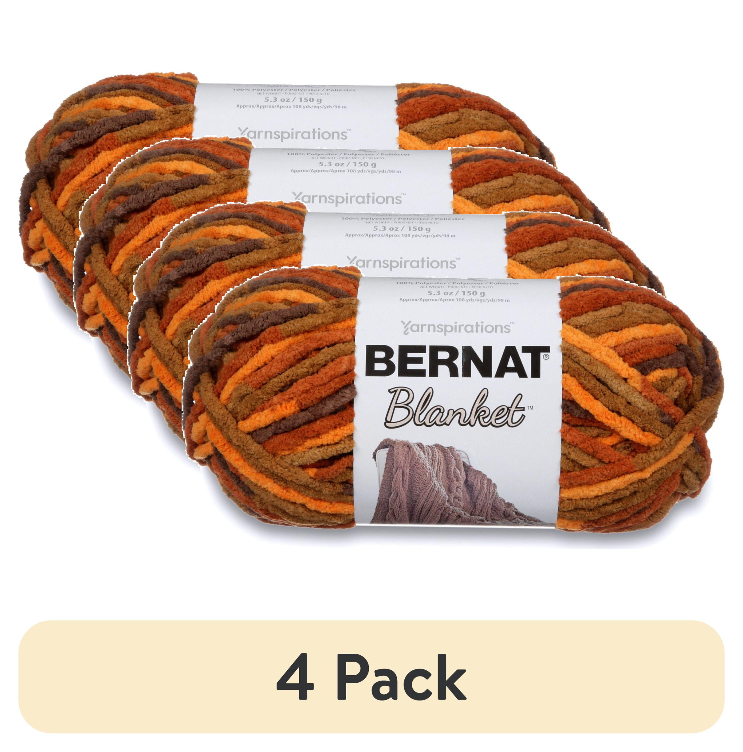 (4 pack) Bernat® Blanket™ #6 Super Bulky Polyester Yarn, Fall Leaves 5 ...