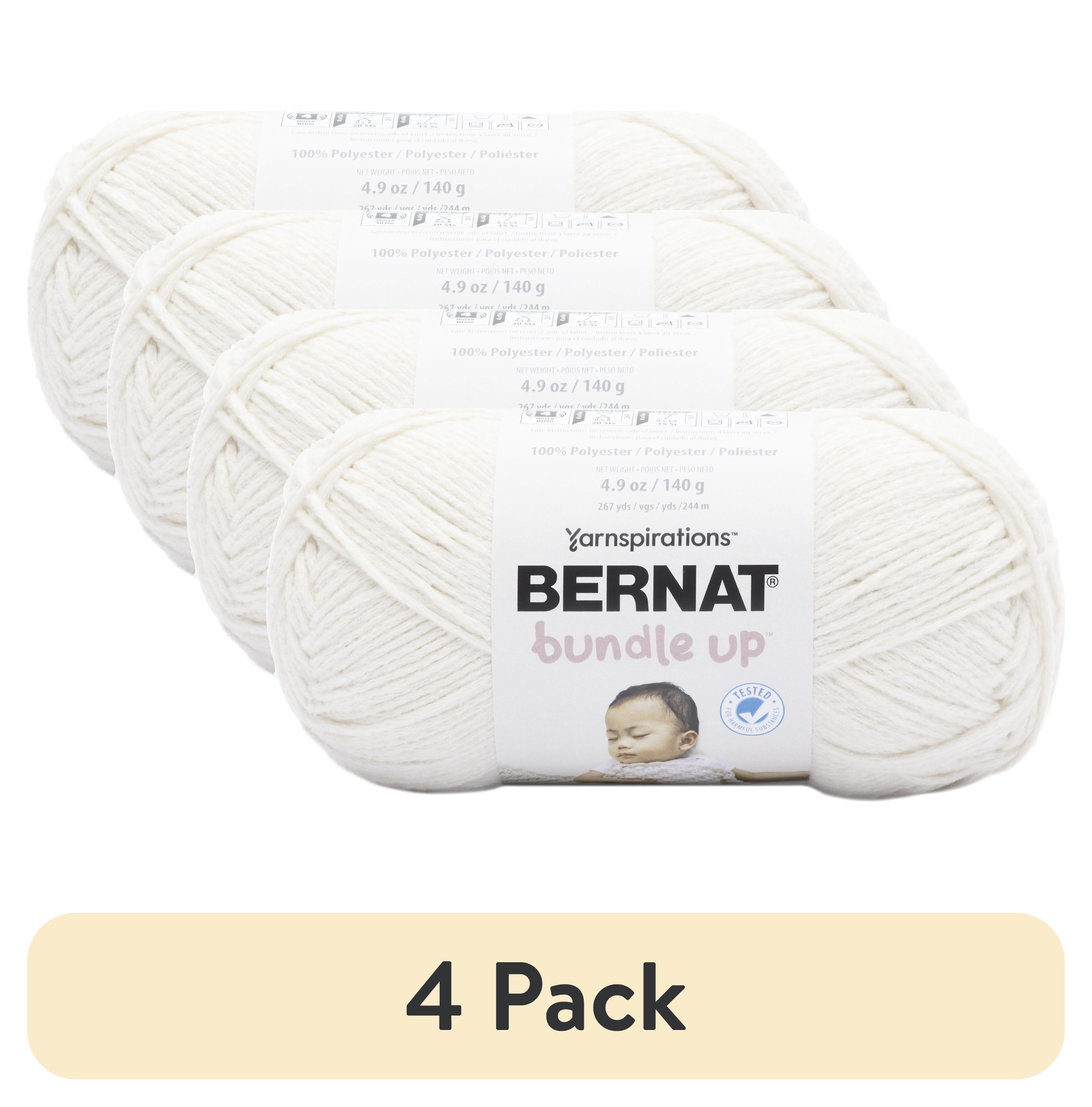 (4 pack) Bernat Bundle Up Yarn-Marshmallow - Walmart.com