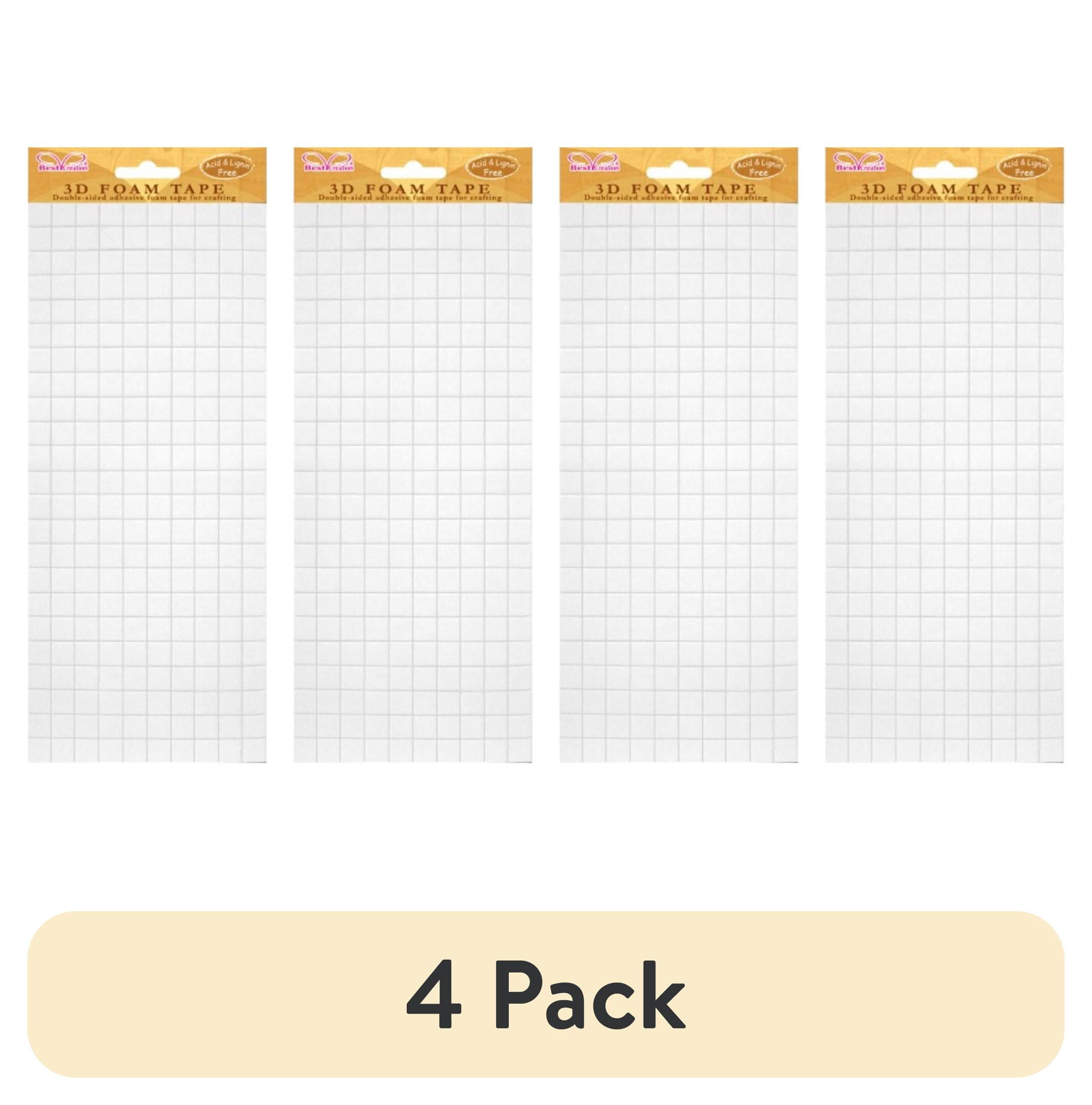 (4 pack) Best Creation Double-Sided Foam Tape-Big Squares - Walmart.com
