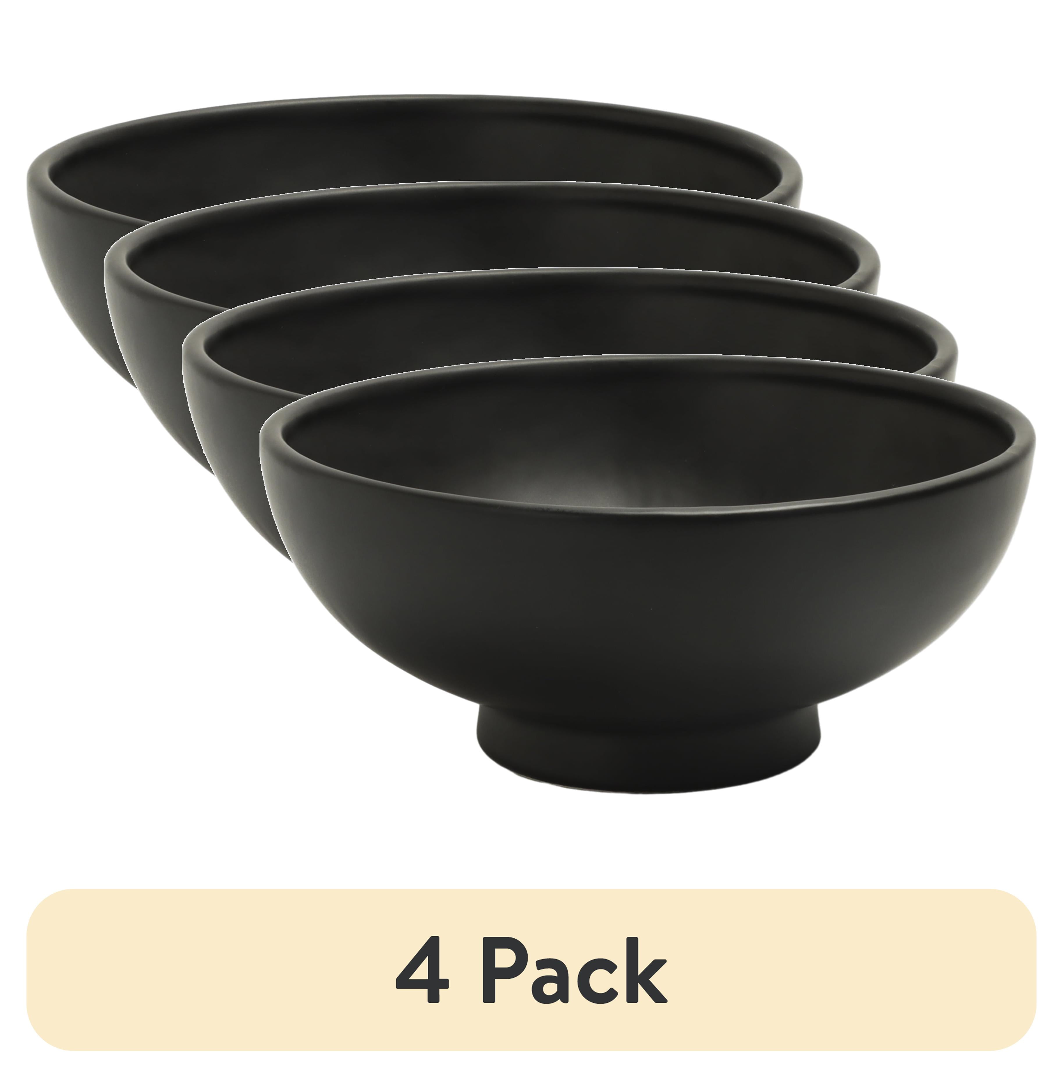 Better Homes & Gardens Matte Black Ceramic Decorative Bowl 9.4 Inch ...