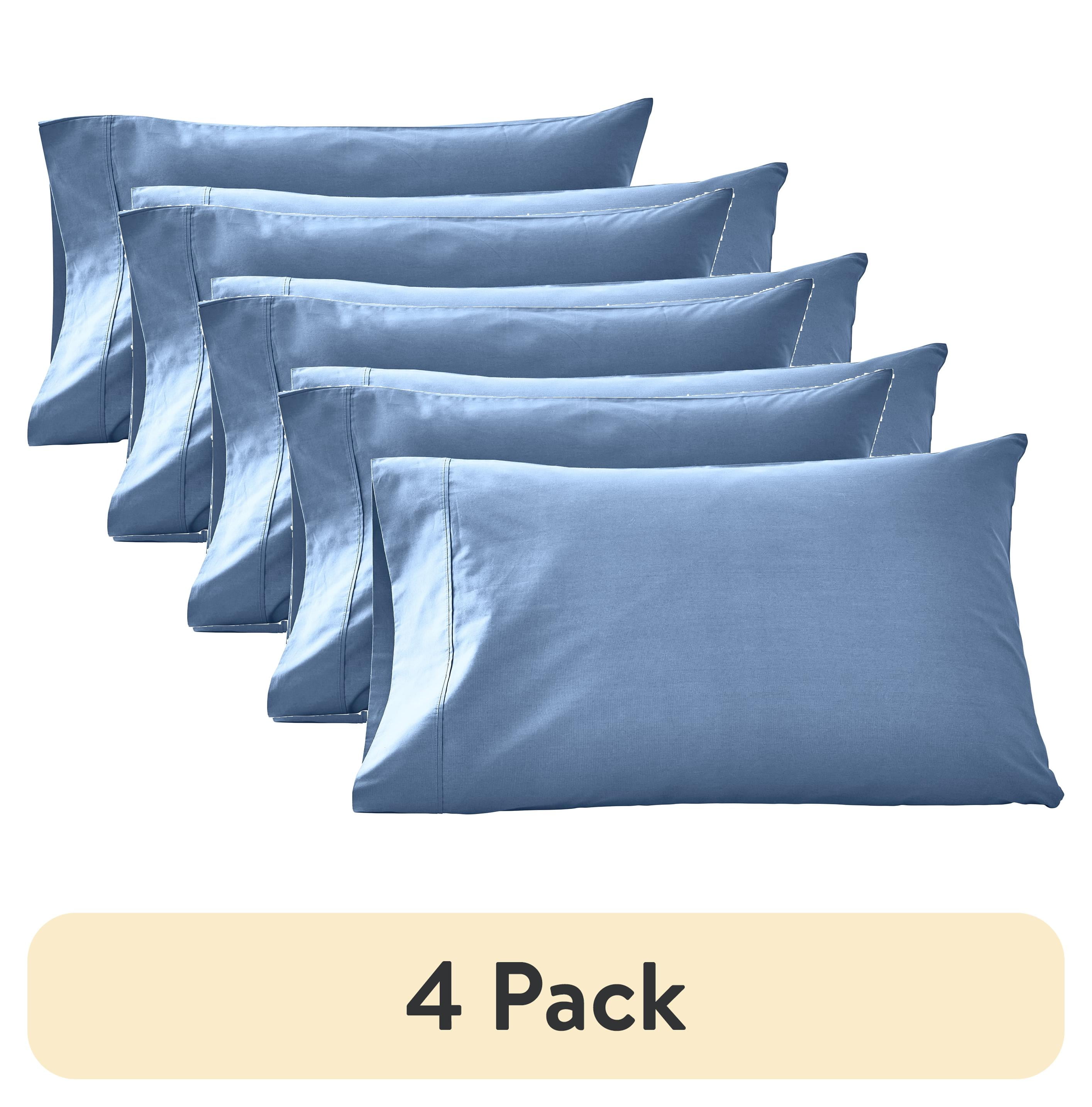 (4 pack) Better Homes & Gardens 300 Thread Count Cool & Crisp Blue ...