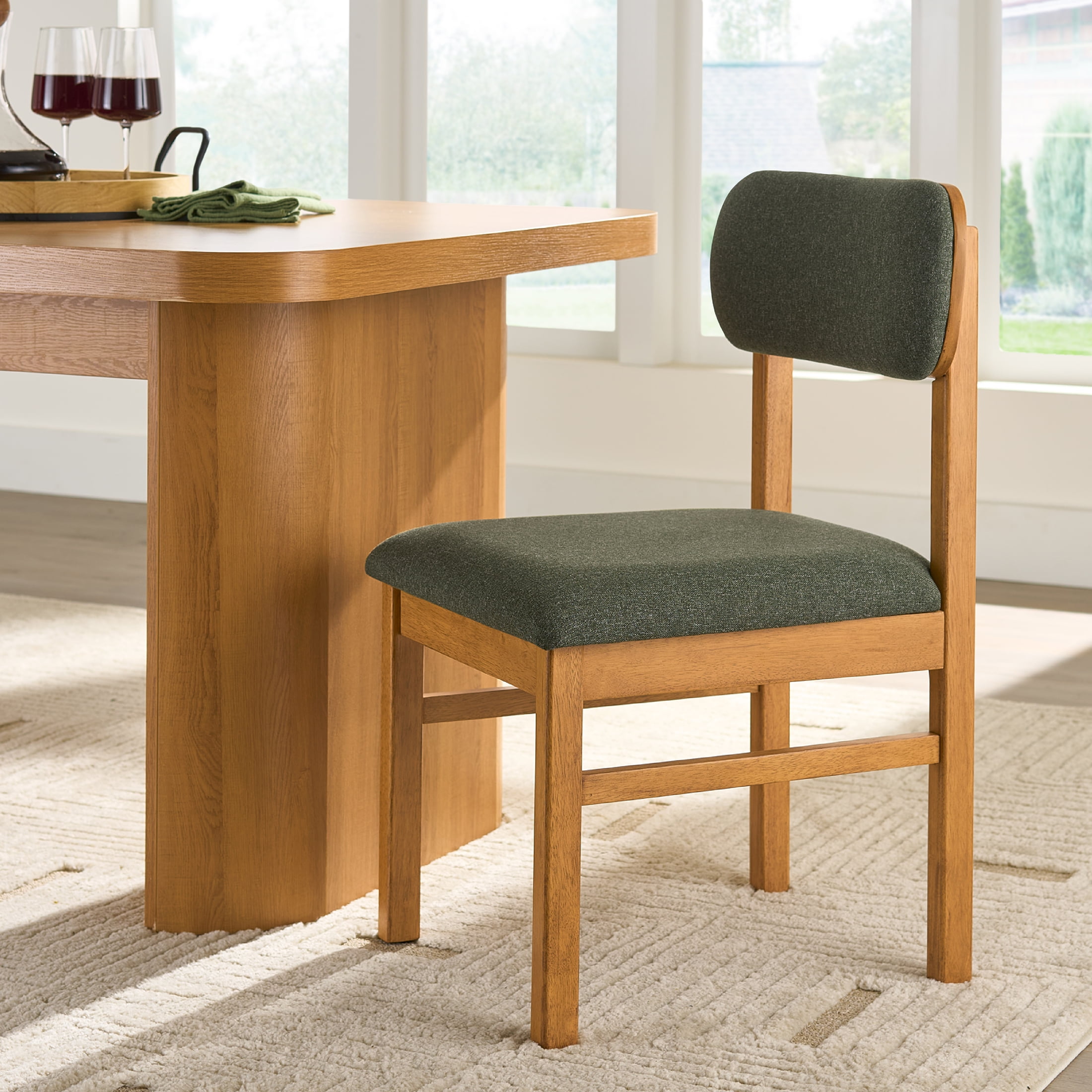 (8 pack) Better Homes & Gardens Juliet Dining Chairs, Light Honey ...