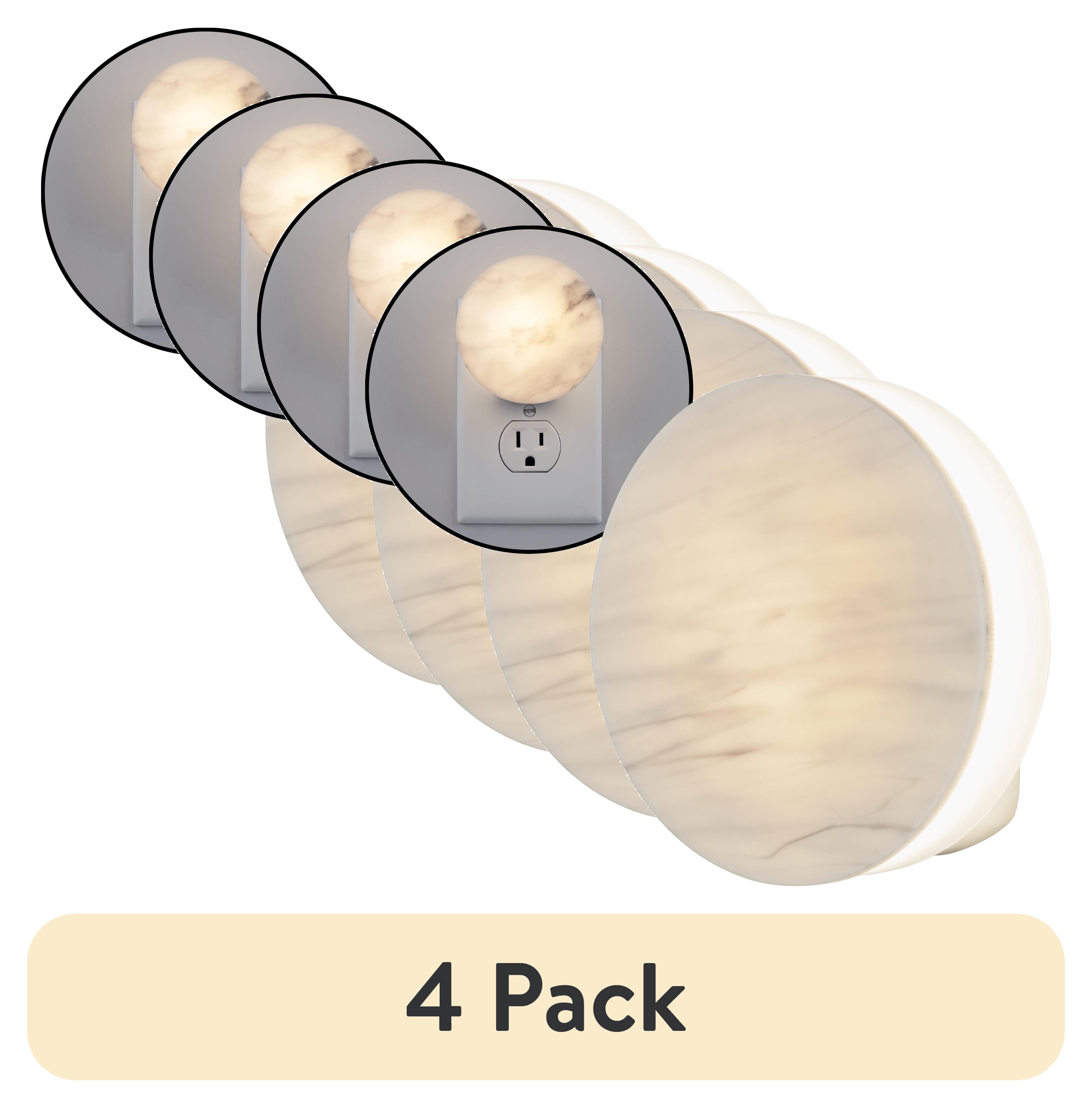 (4 pack) Better Homes & Gardens LED Night Light, Light Sensing, 4 in ...