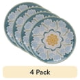 (4 pack) Better Homes and Gardens 10.75-Inch Bamboo Melamine Dinner ...