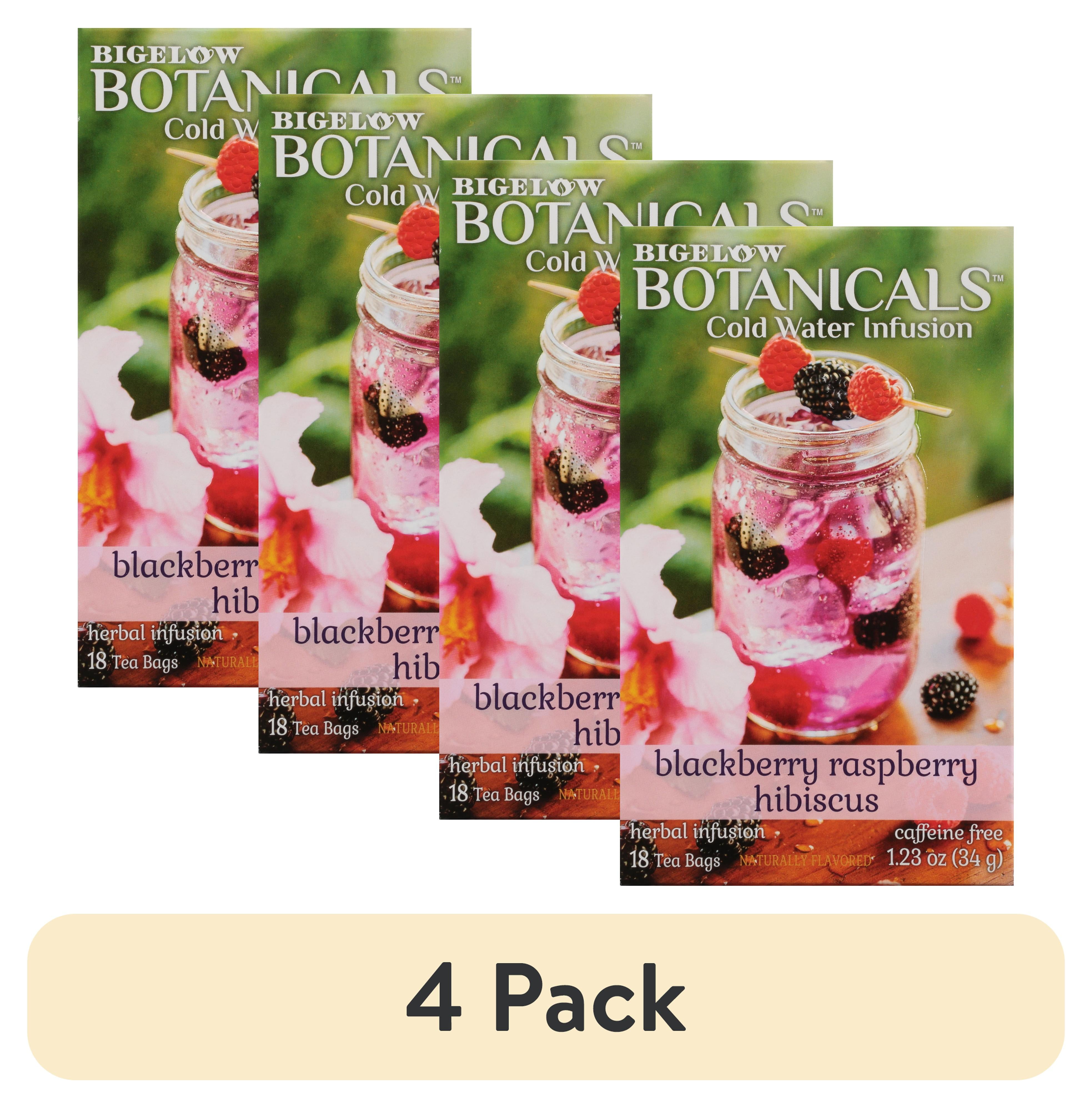 (4 pack) Bigelow Botanicals, Cold Water Herbal Infusion, Blackberry ...