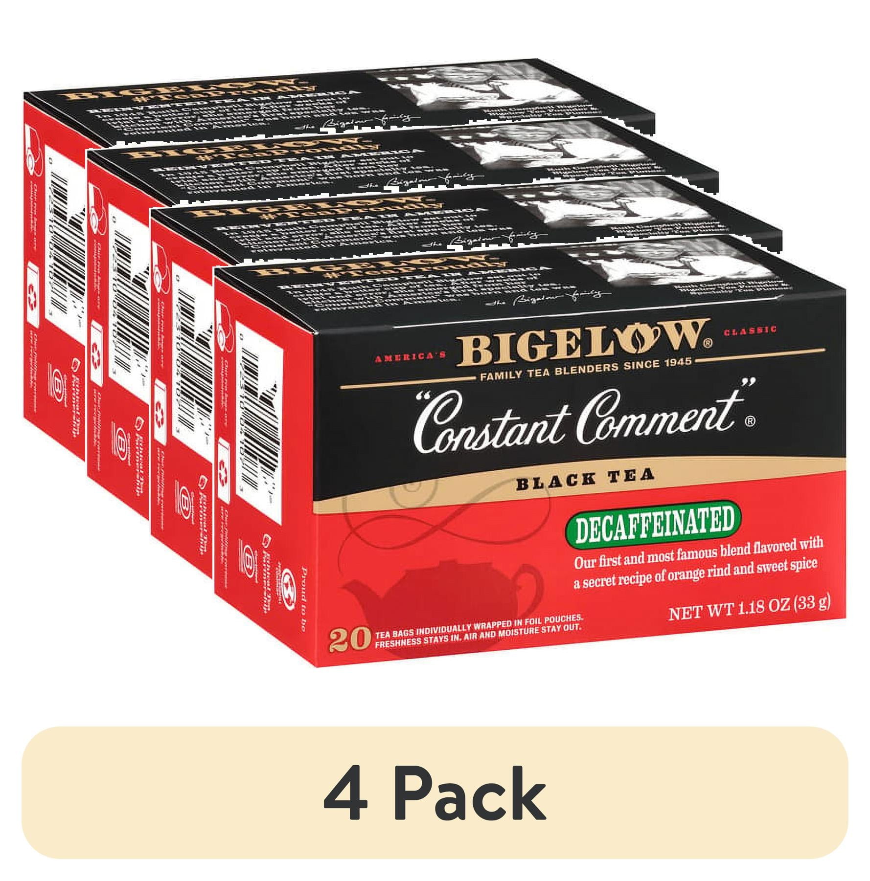 (4 pack) Bigelow Tea Decaffeinated Constant Comment Black Tea Bags - 20 ...
