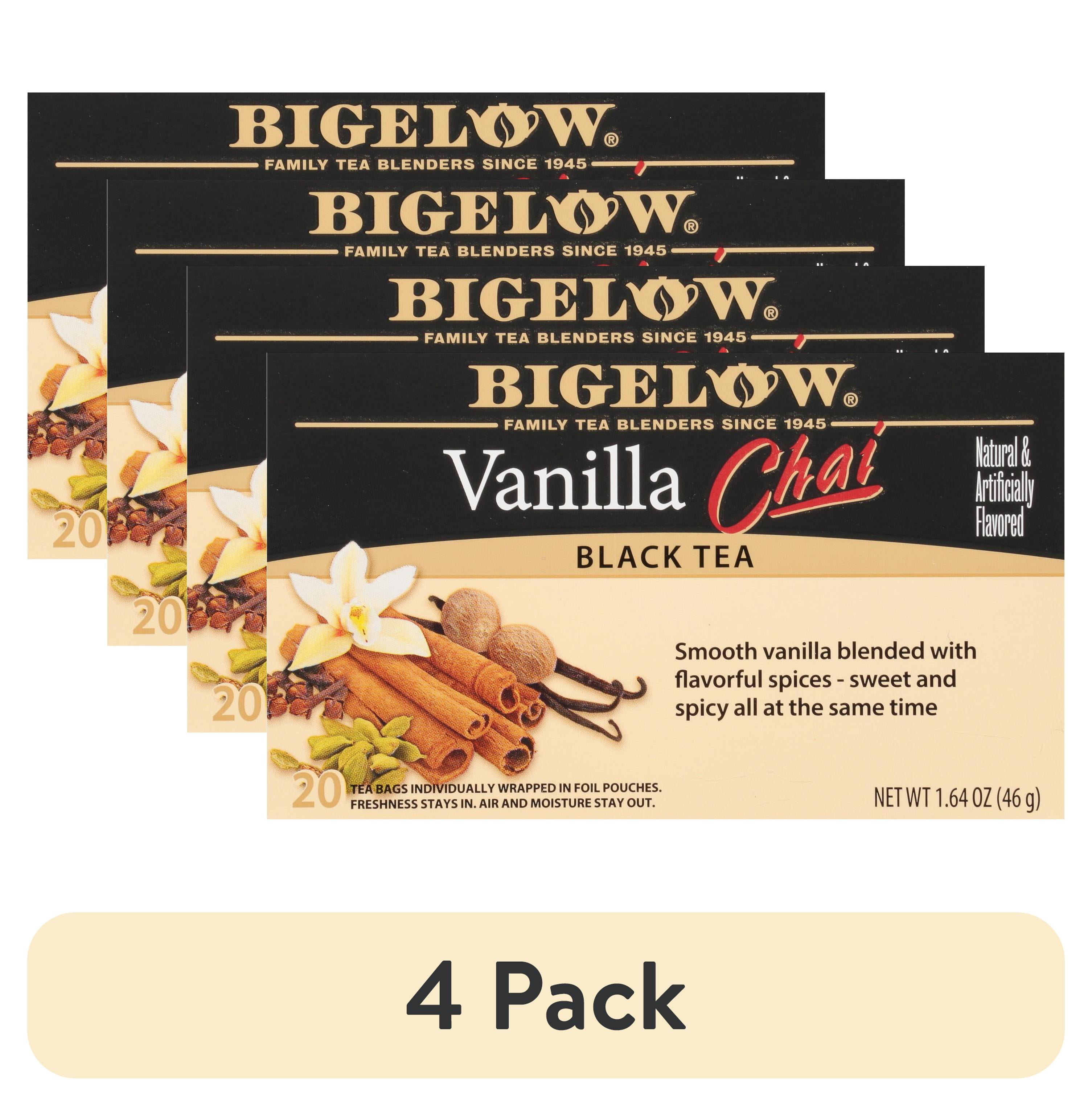 (4 pack) Bigelow Vanilla Chai, Black Tea Bags, 20 Count - Walmart.com