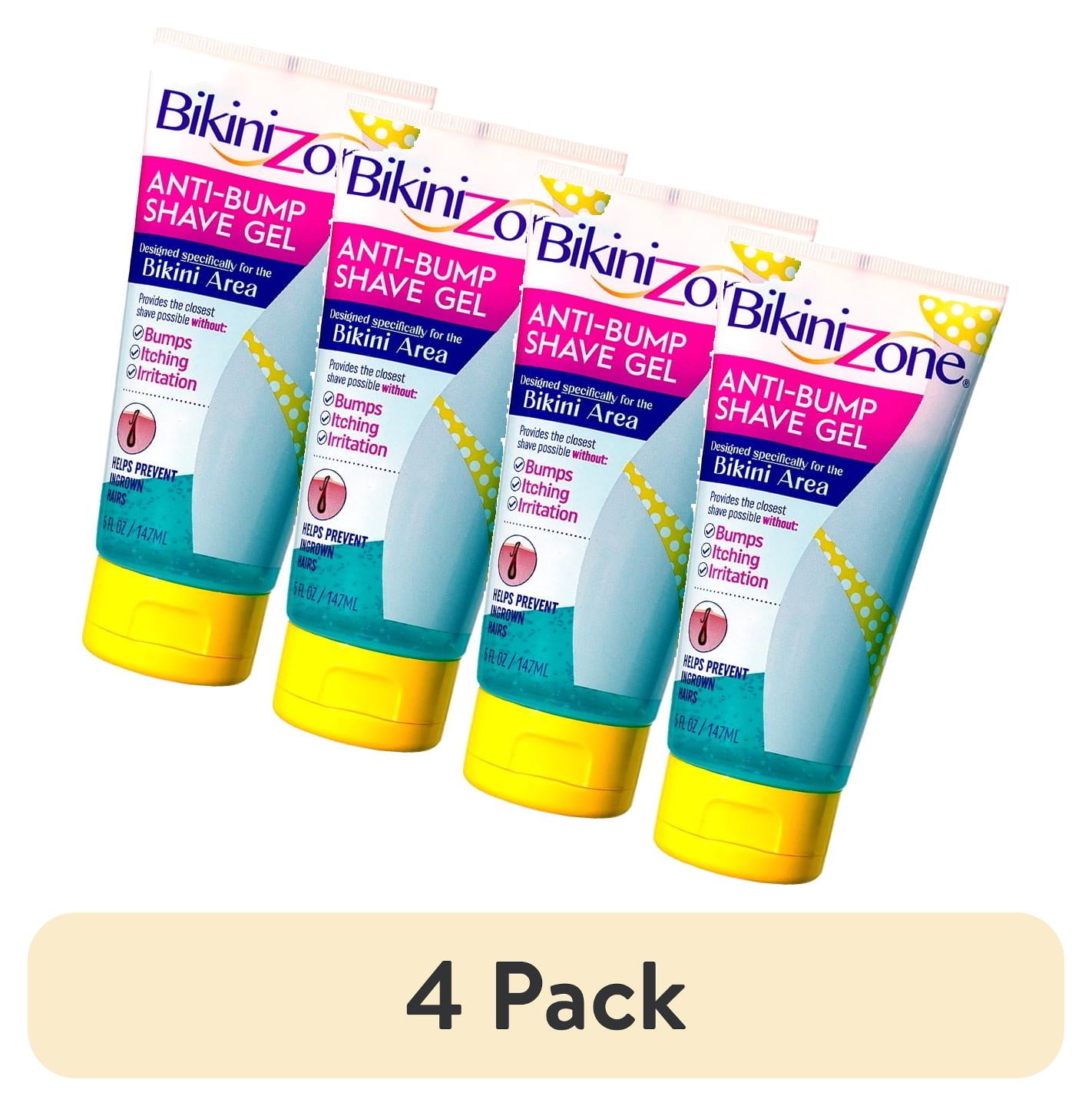 (4 pack) Bikini Zone Anti-Bumps Shave Gel for Women, Formulated for ...