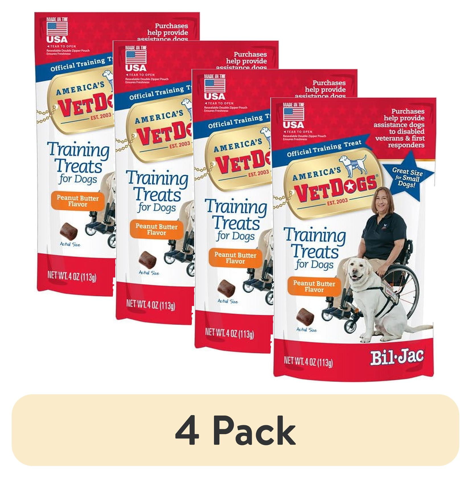 (4 pack) Bil-Jac VetDogs Veteran's K-9 Corps Training Treat for Dogs ...