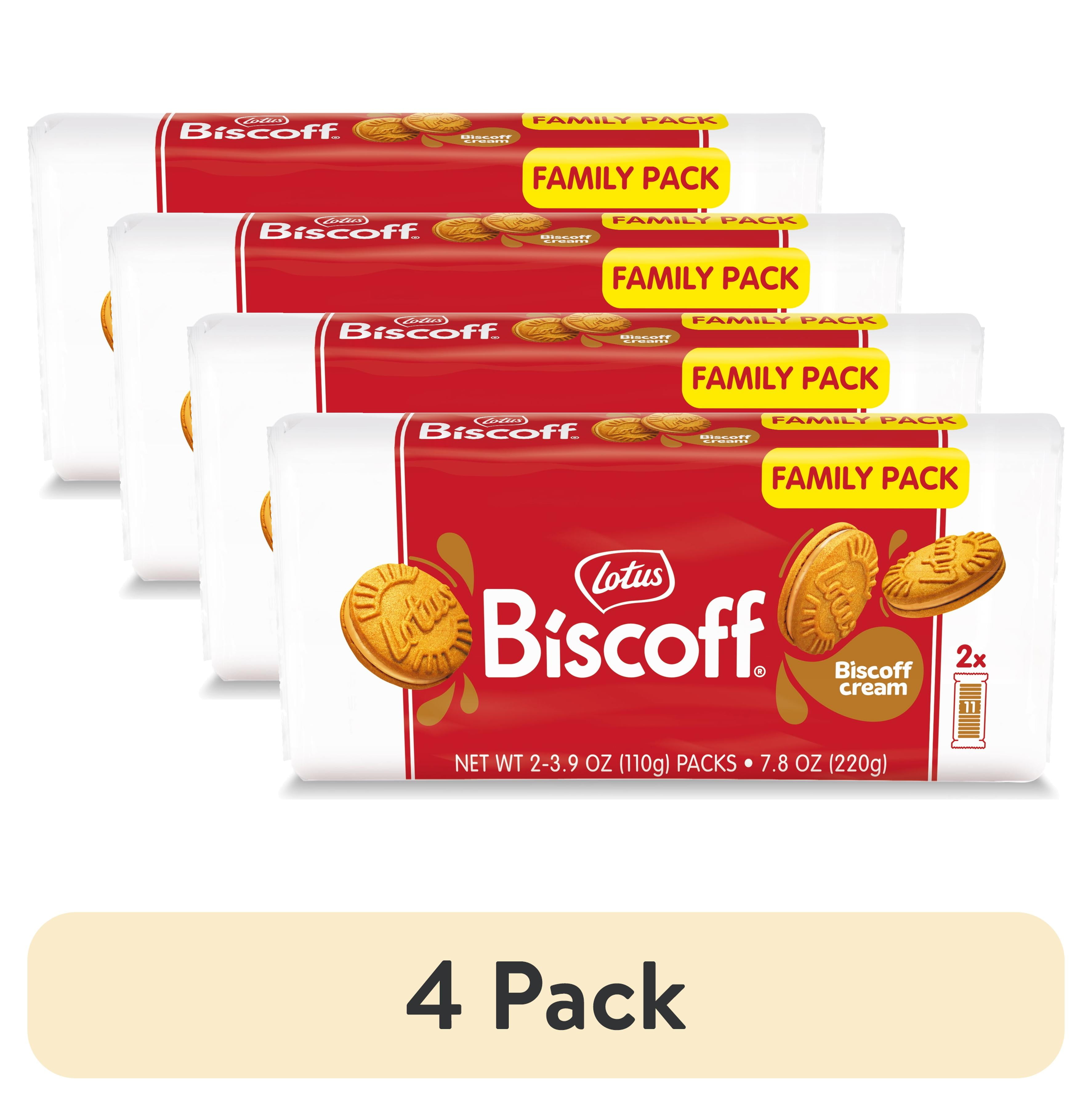 (4 pack) Biscoff Sandwich Cookies, Cookie Butter Creme, 2 Fresh Packs ...