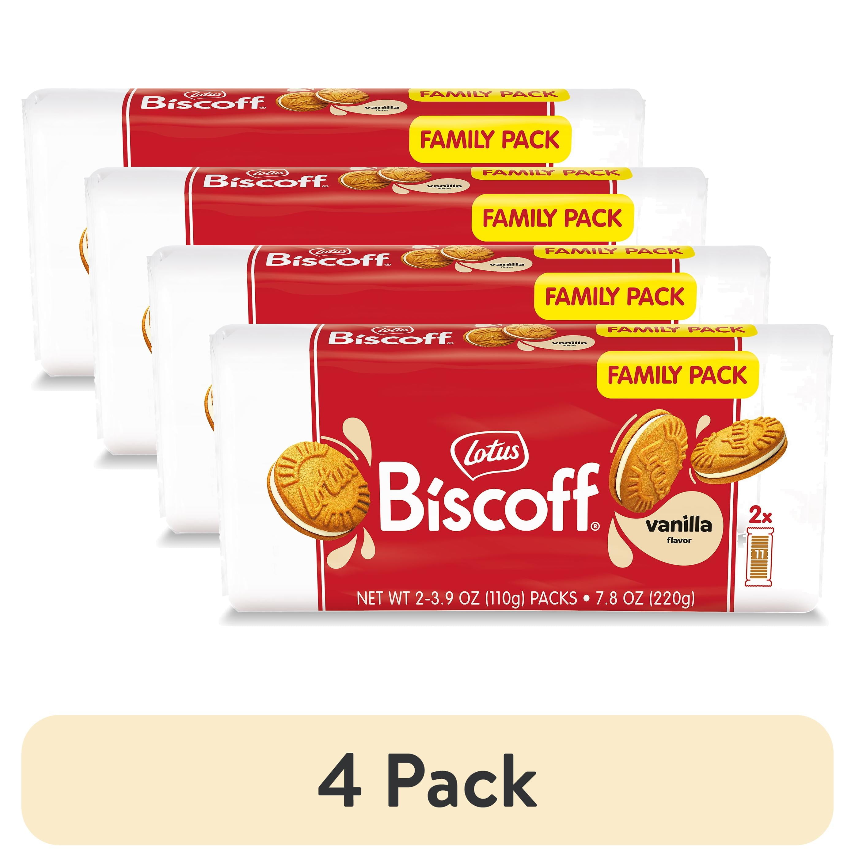 (4 pack) Biscoff Vanilla Cream Sandwich Cookies, 2 fresh packs (11 ...