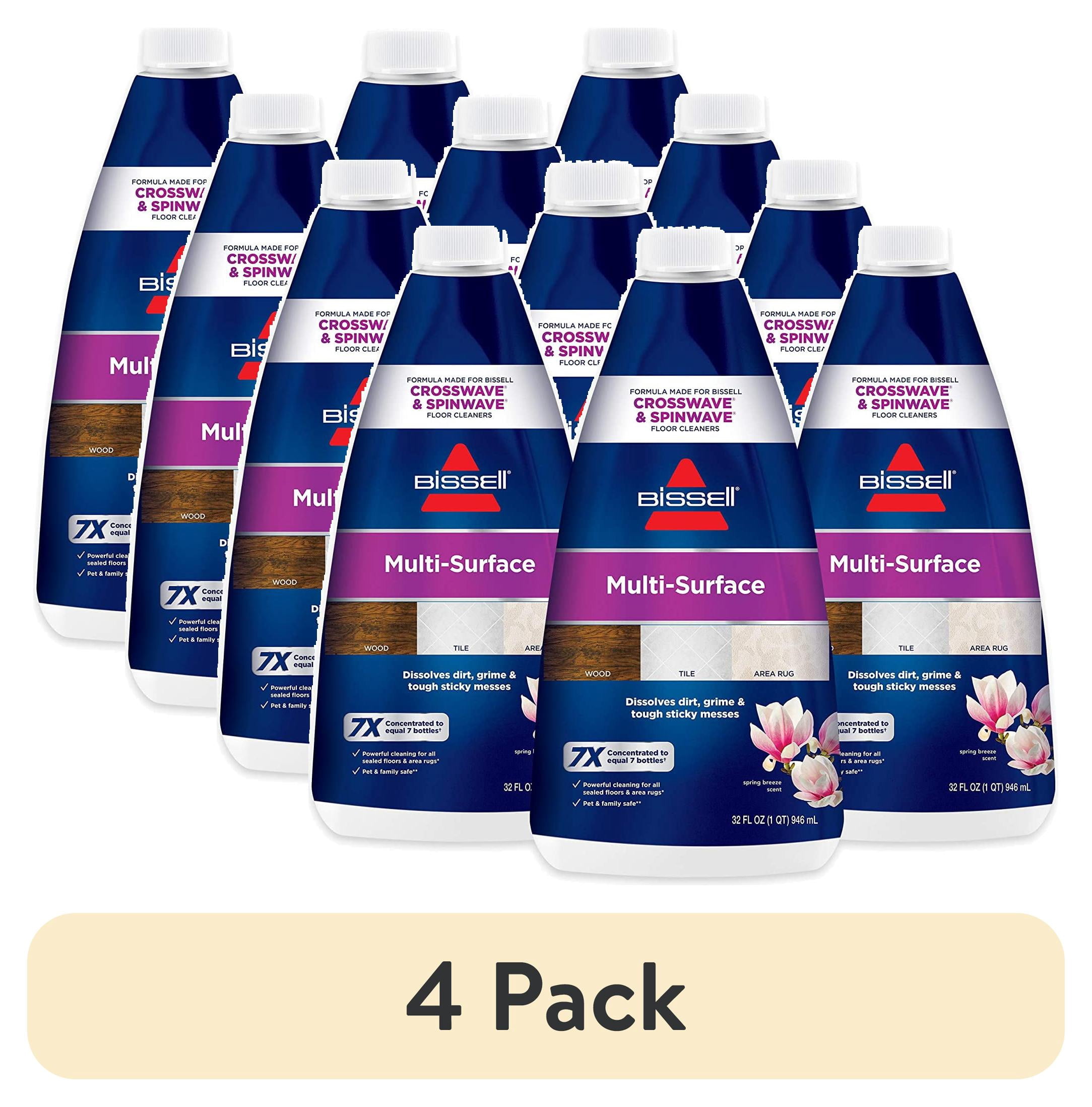 (4 pack) Bissell Crosswave Multi Surface Formula, 3 Pack, 32oz, 96 Fl ...