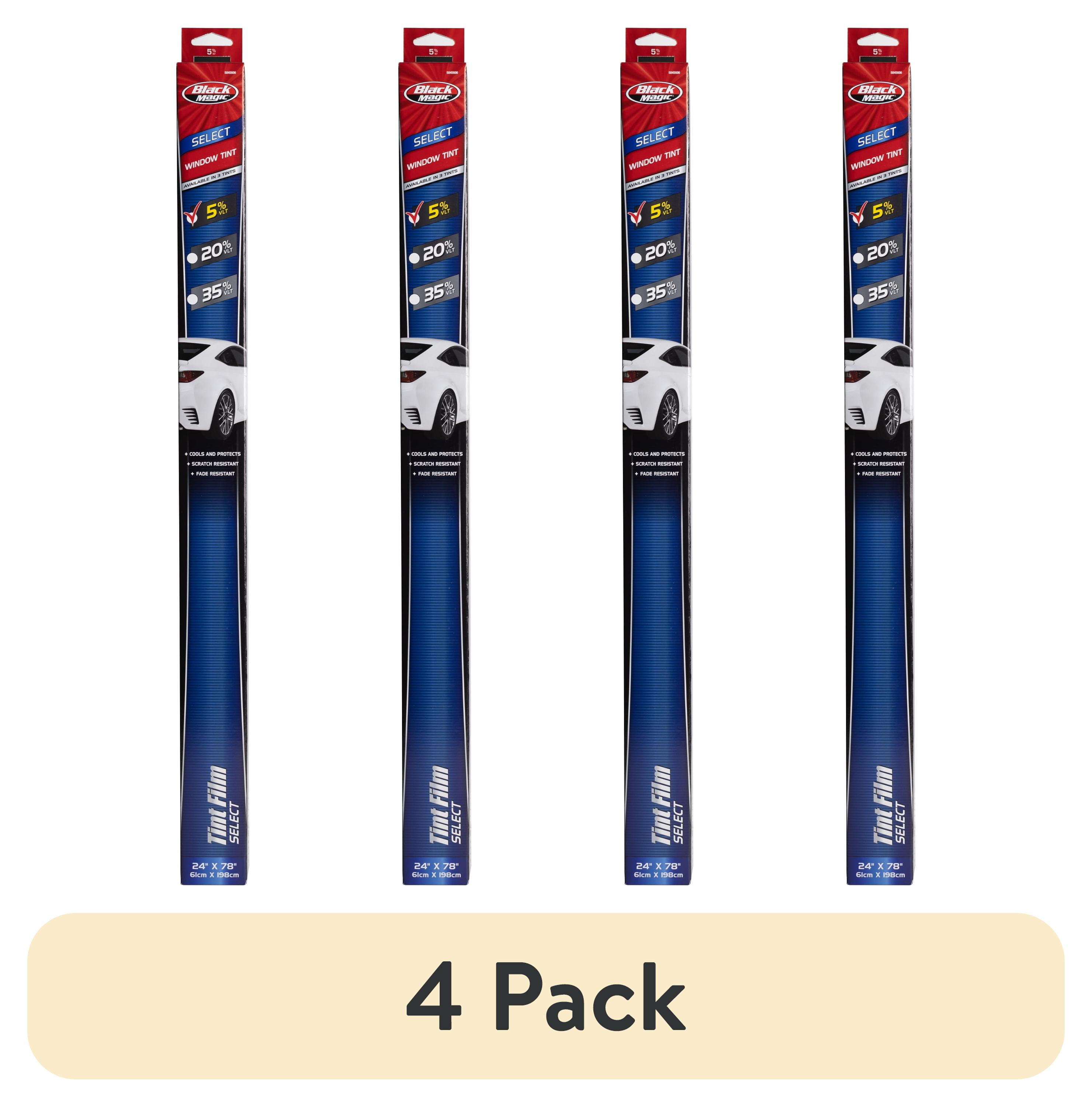 (4 pack) Black Magic Select 5% VLT Tinted Window Scratch-Resistant Film ...