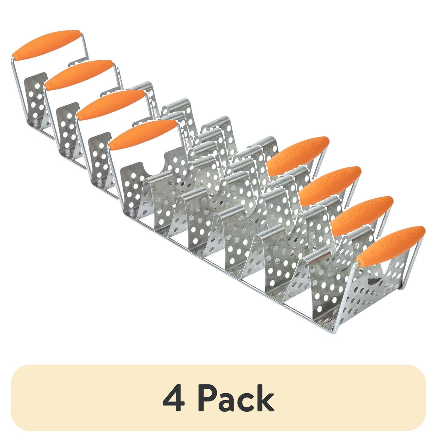 (4 pack) Blackstone Stainless Steel Taco Rack Holder with Handles ...