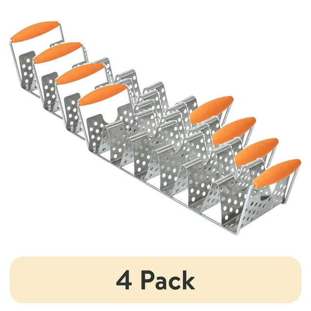 (4 pack) Blackstone Stainless Steel Taco Rack Holder with Handles ...