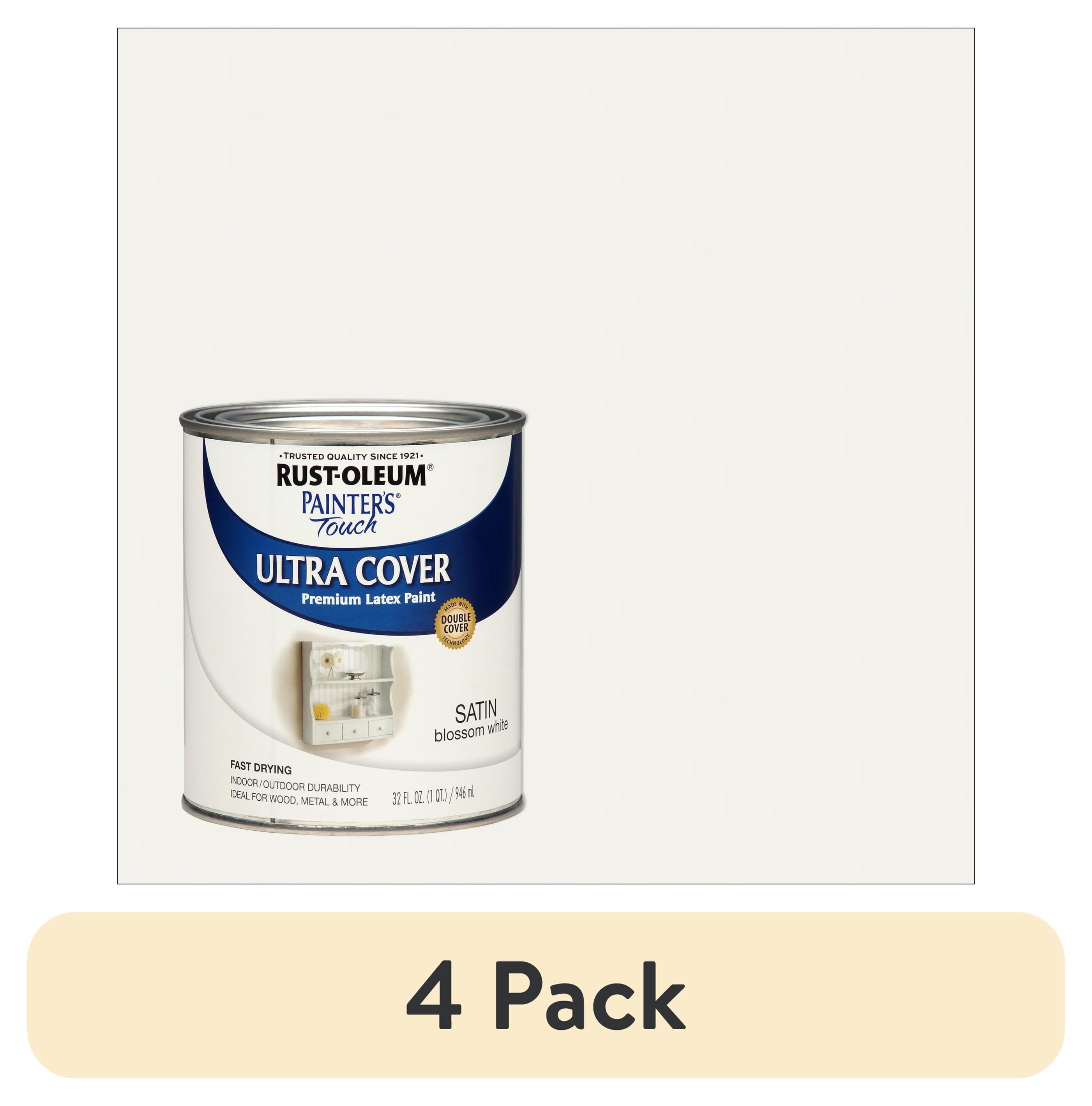 (4 pack) Blossom White, Rust-Oleum Painter's Touch Ultra Cover Satin ...