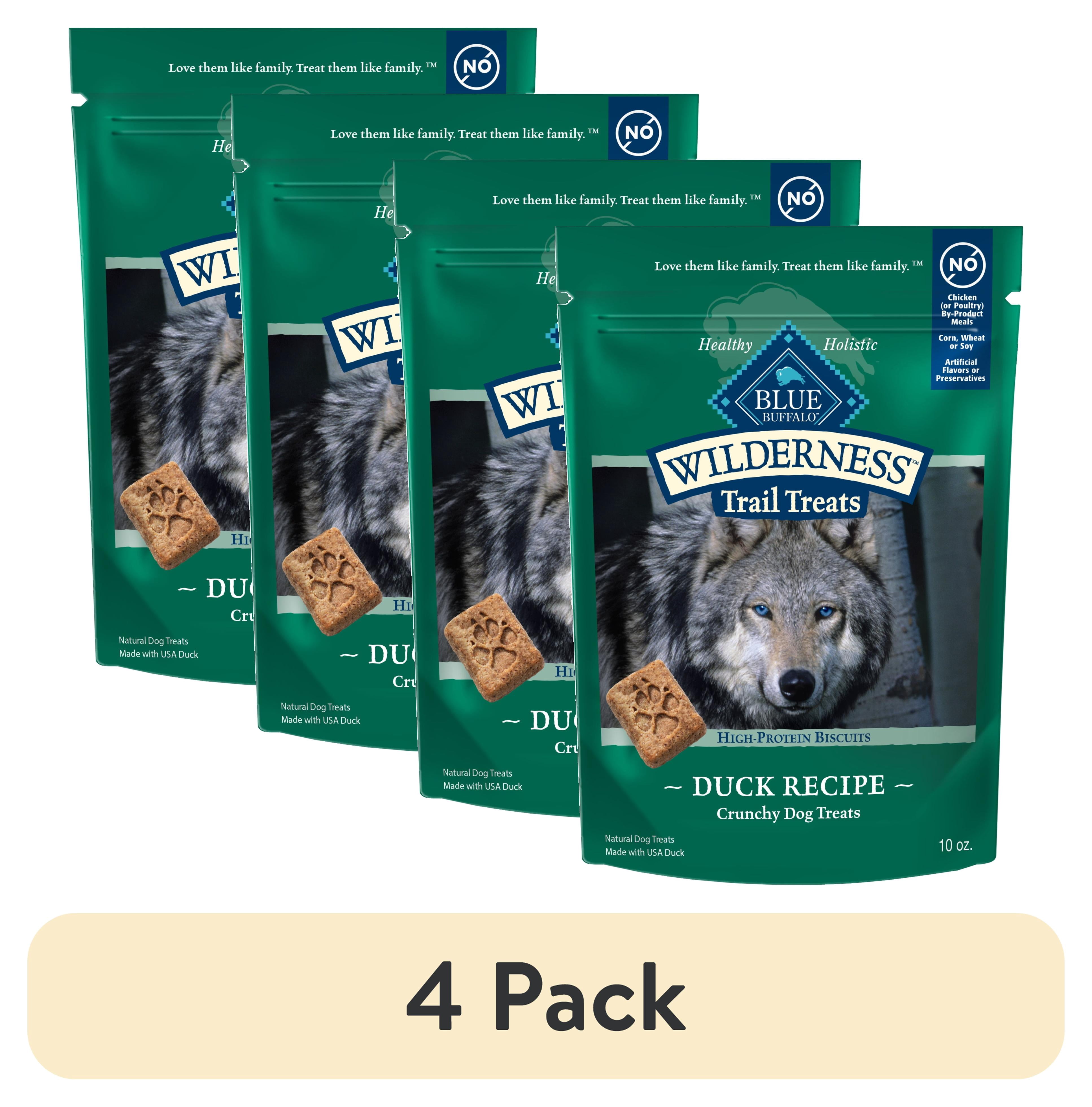(4 pack) Blue Buffalo Wilderness Trail Treats Dog Biscuits Crunchy Dog ...