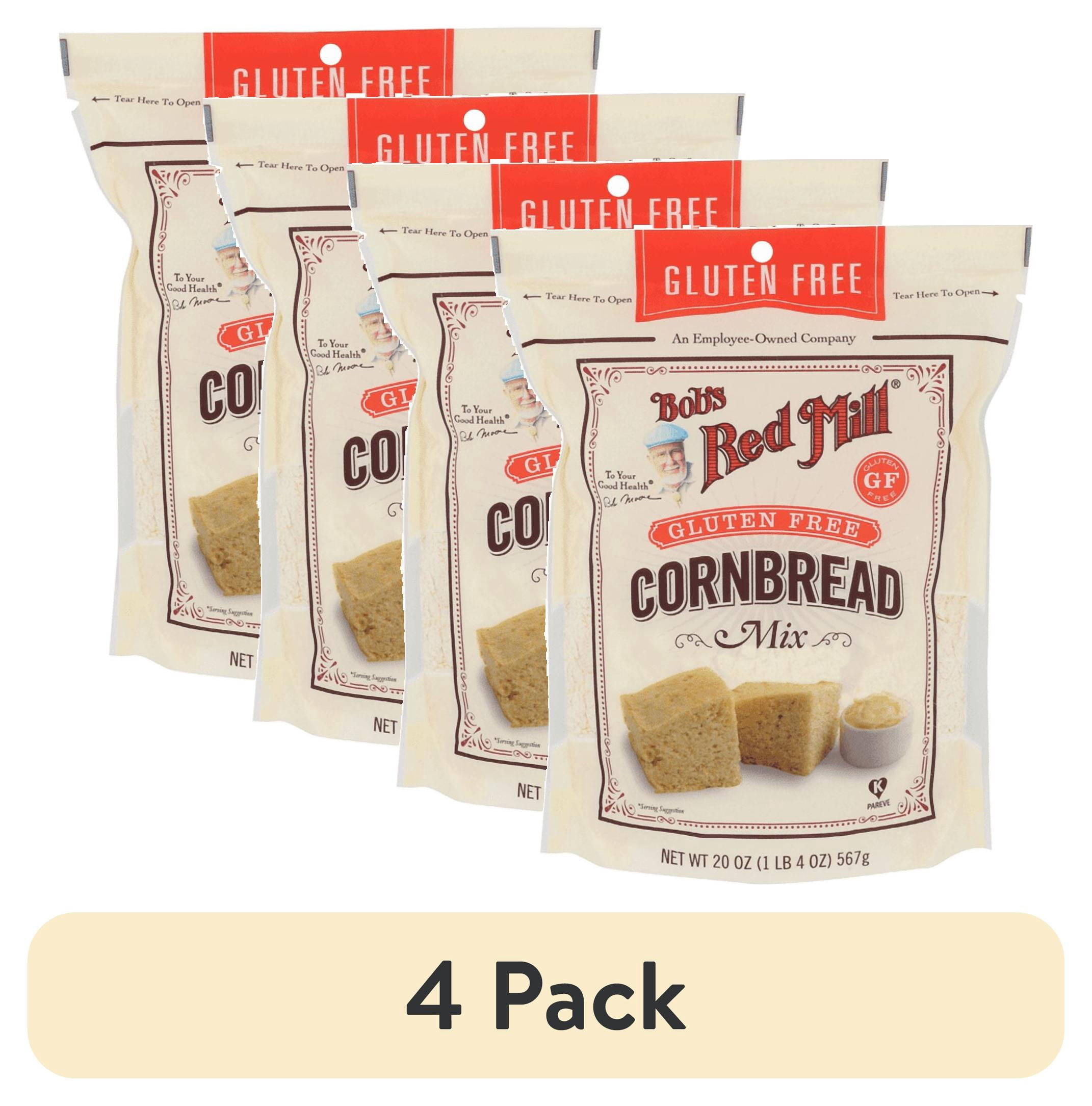 (4 pack) Bob's Red Mill Gluten Free Cornbread Mix 20 oz Pkg - Walmart.com