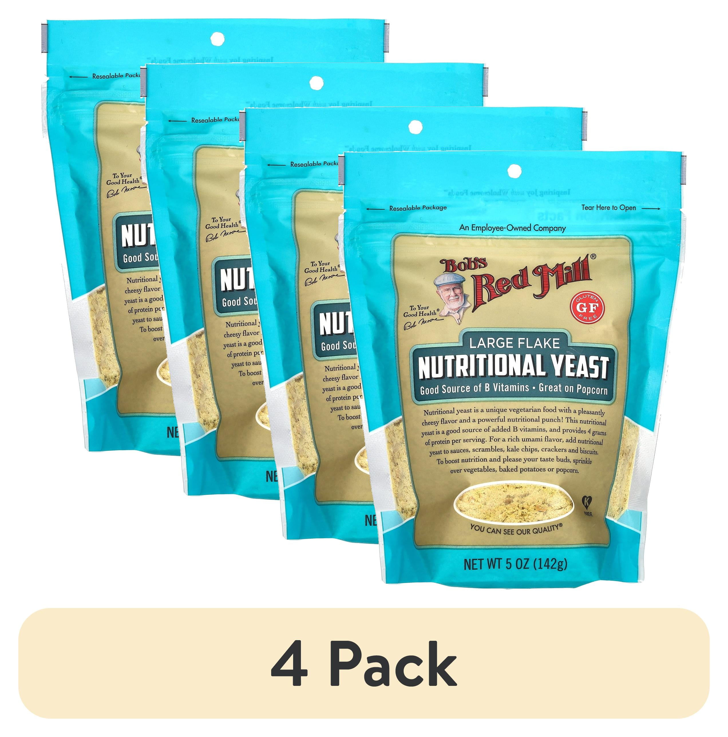 (4 pack) Bob's Red Mill Gluten Free Large Flake Nutritional Yeast, 5 oz ...