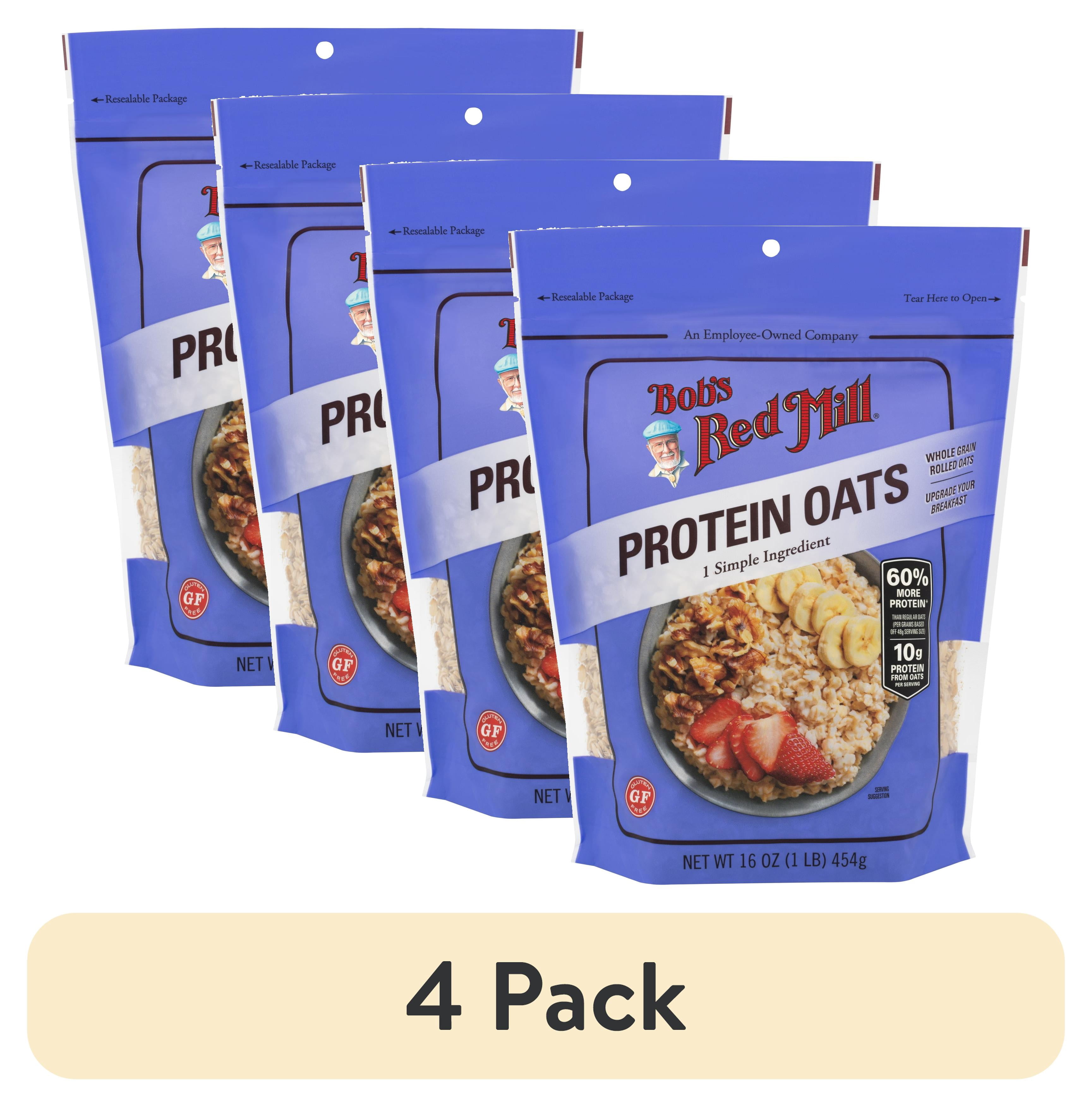 (4 pack) Bob’s Red Mill Gluten Free Protein Oats 16 oz - Walmart.com